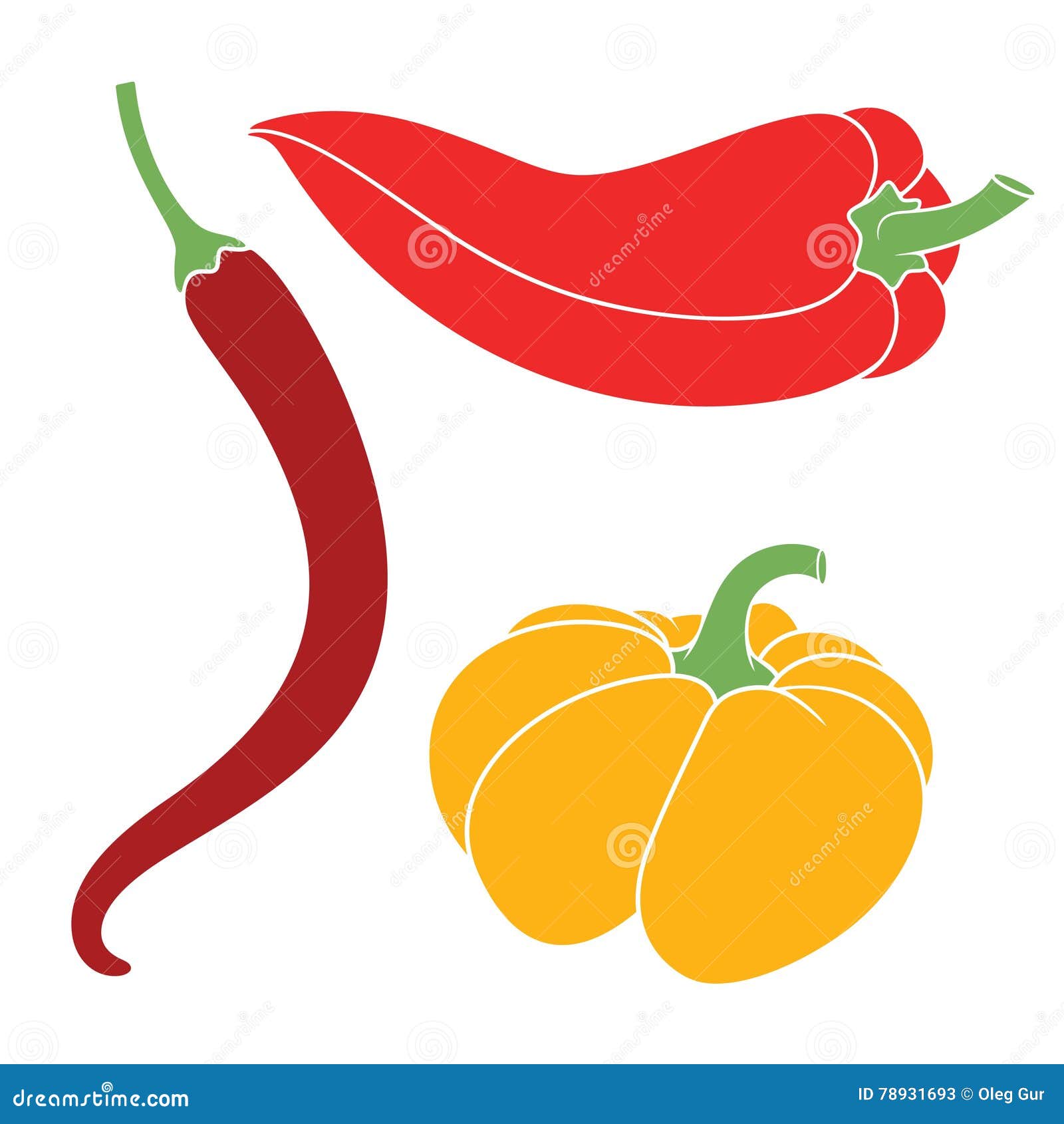 Abstract Chile Pepper stock vector. Illustration of unusual - 78931693