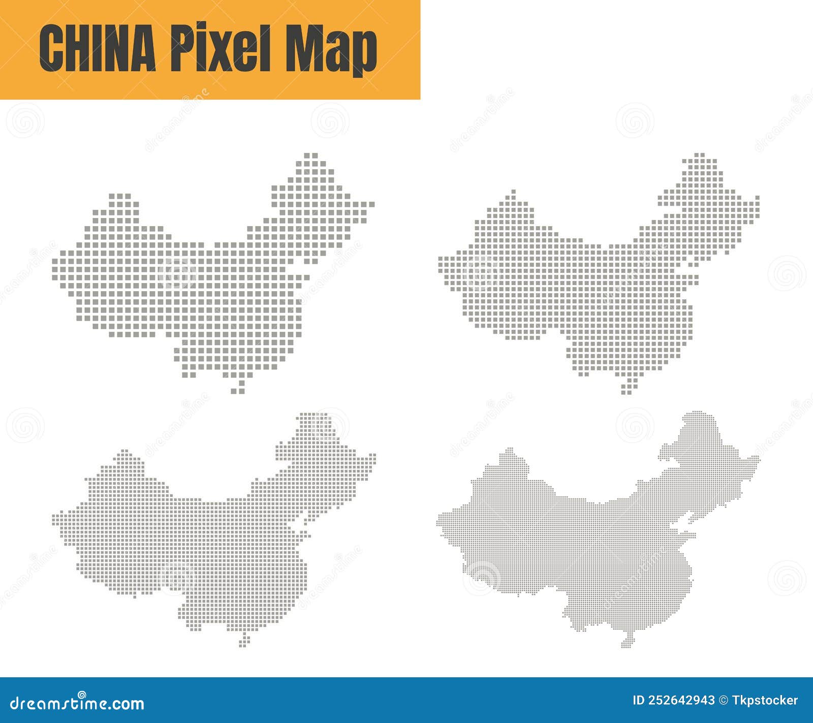 Abstract China Map with Dot Pixel Spot Modern Concept Design Isolated ...