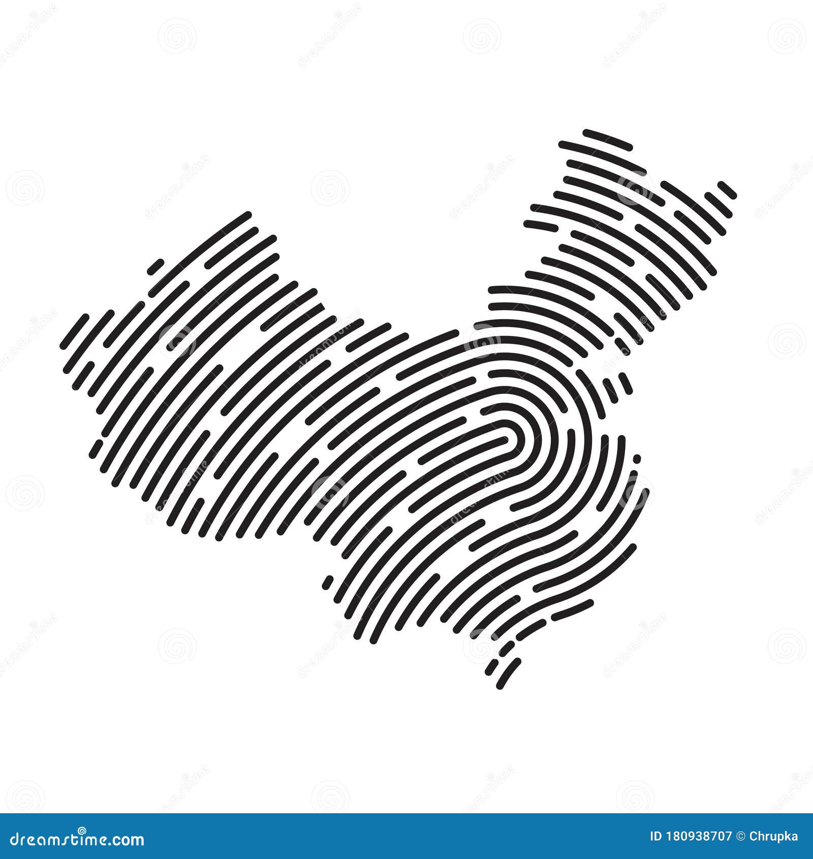 Abstract China Map Filled with Fingerprint Pattern Stock Vector ...
