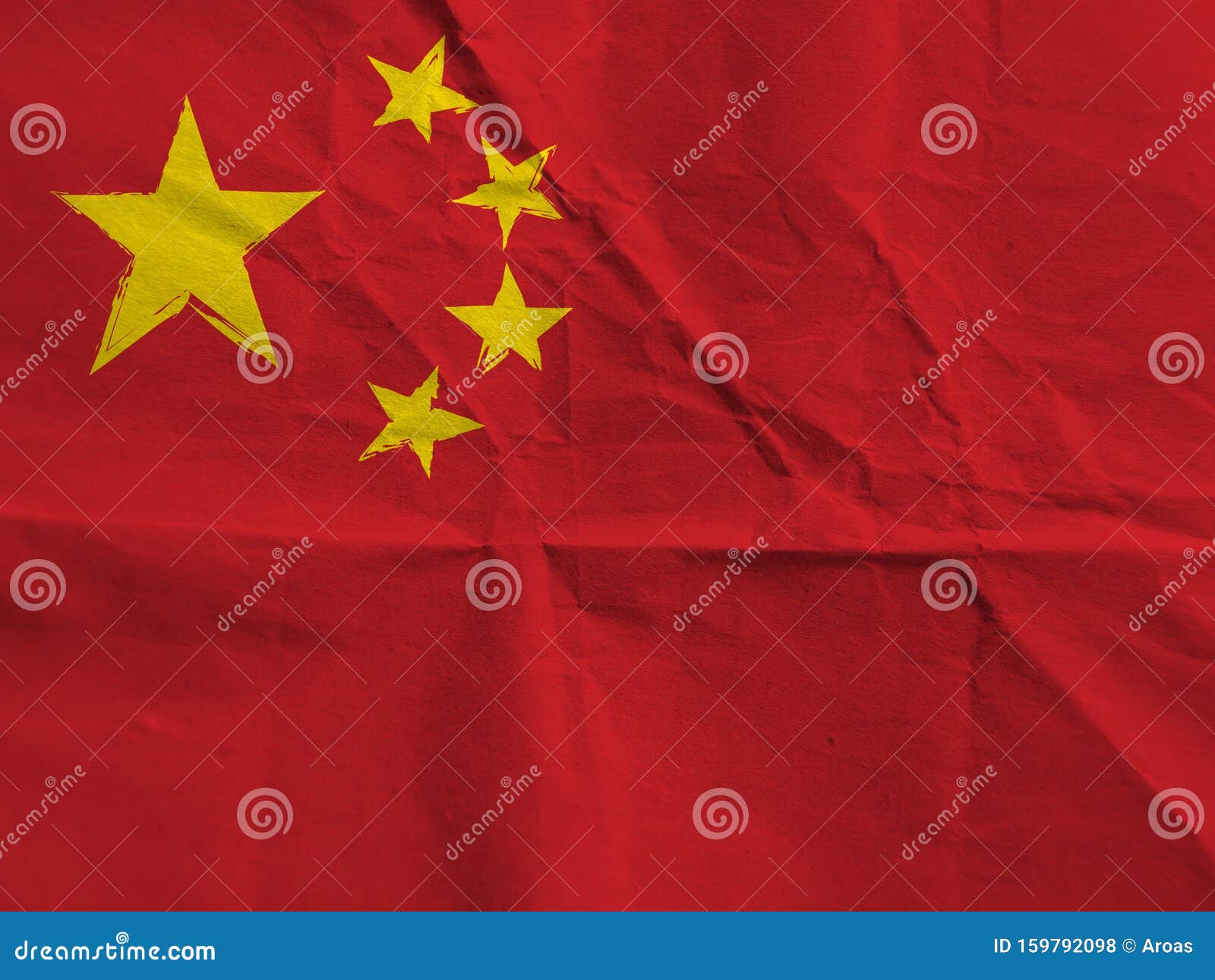 Abstract CHINESE flag stock photo. Image of concept - 159792098