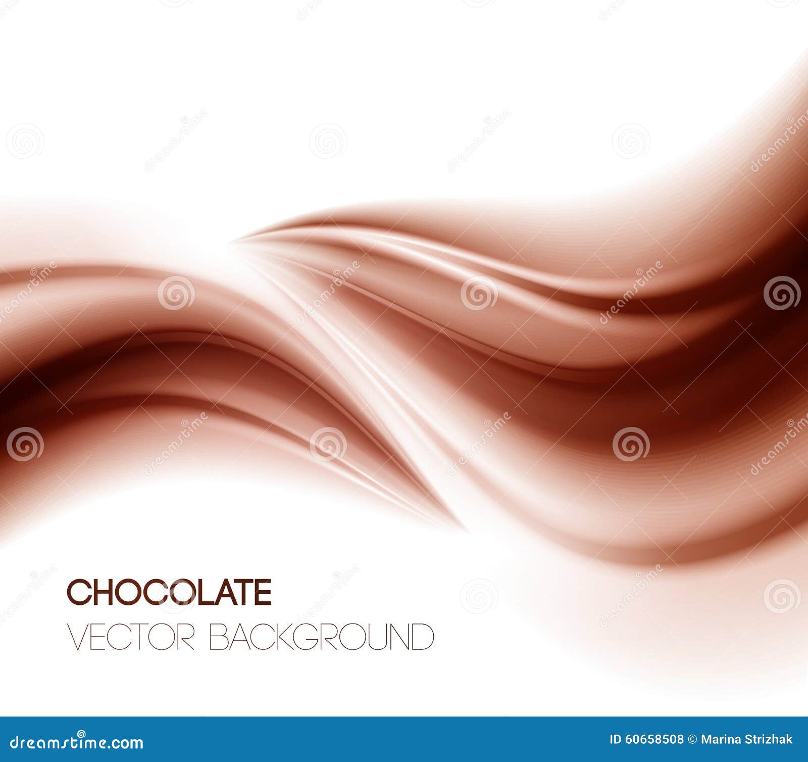 Abstract Chocolate Wave Background Vector Illustration | CartoonDealer ...