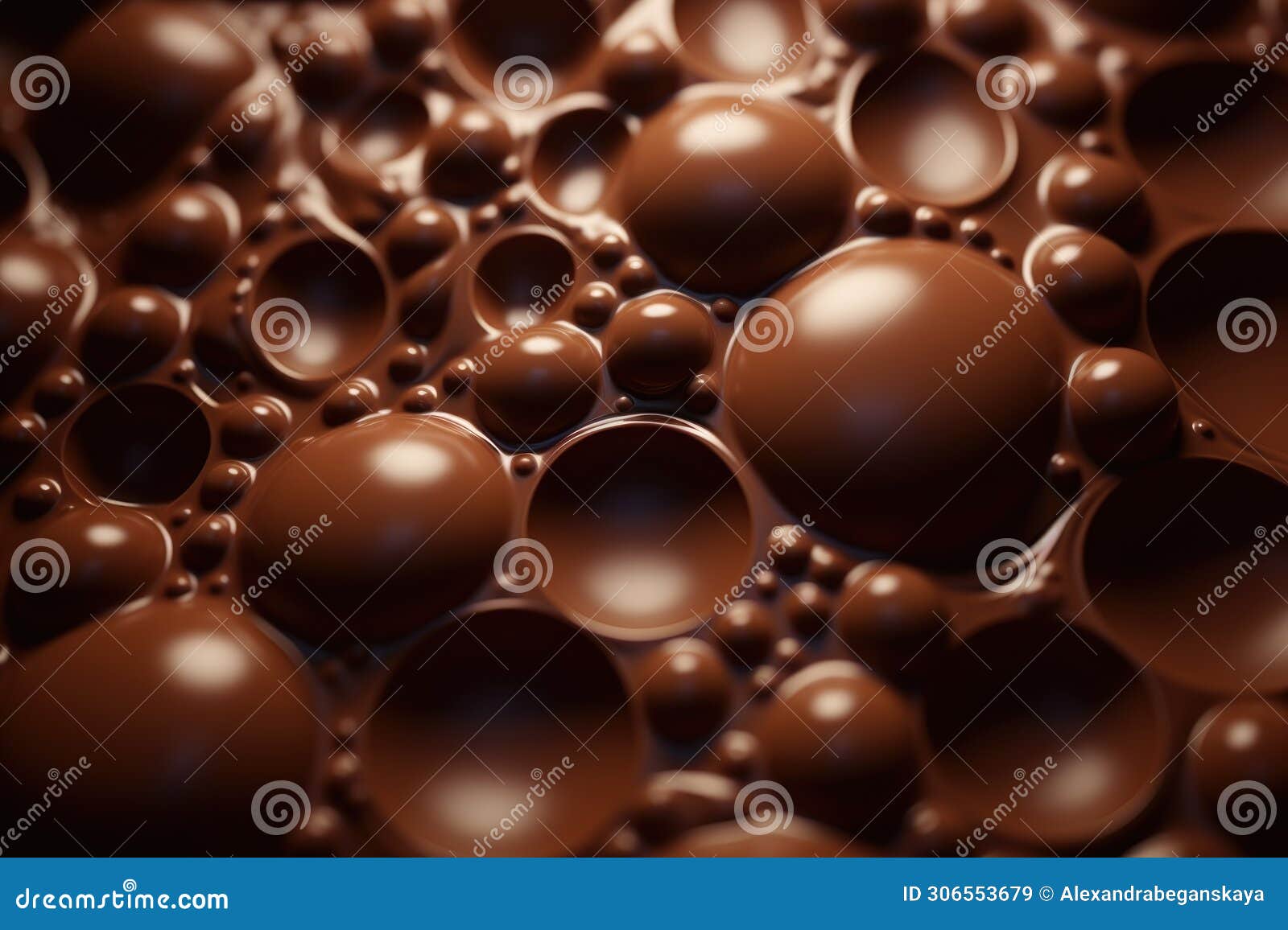 Abstract Chocolate Bubbles Texture Stock Illustration - Illustration of ...