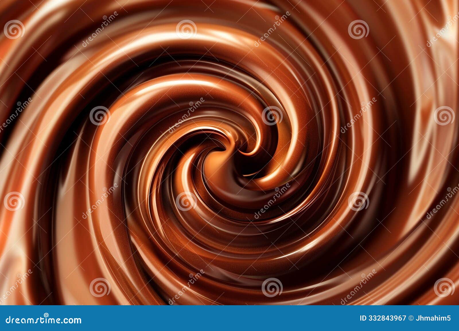 Abstract Chocolate Swirl Background Creamy Spiral Texture Stock Image ...