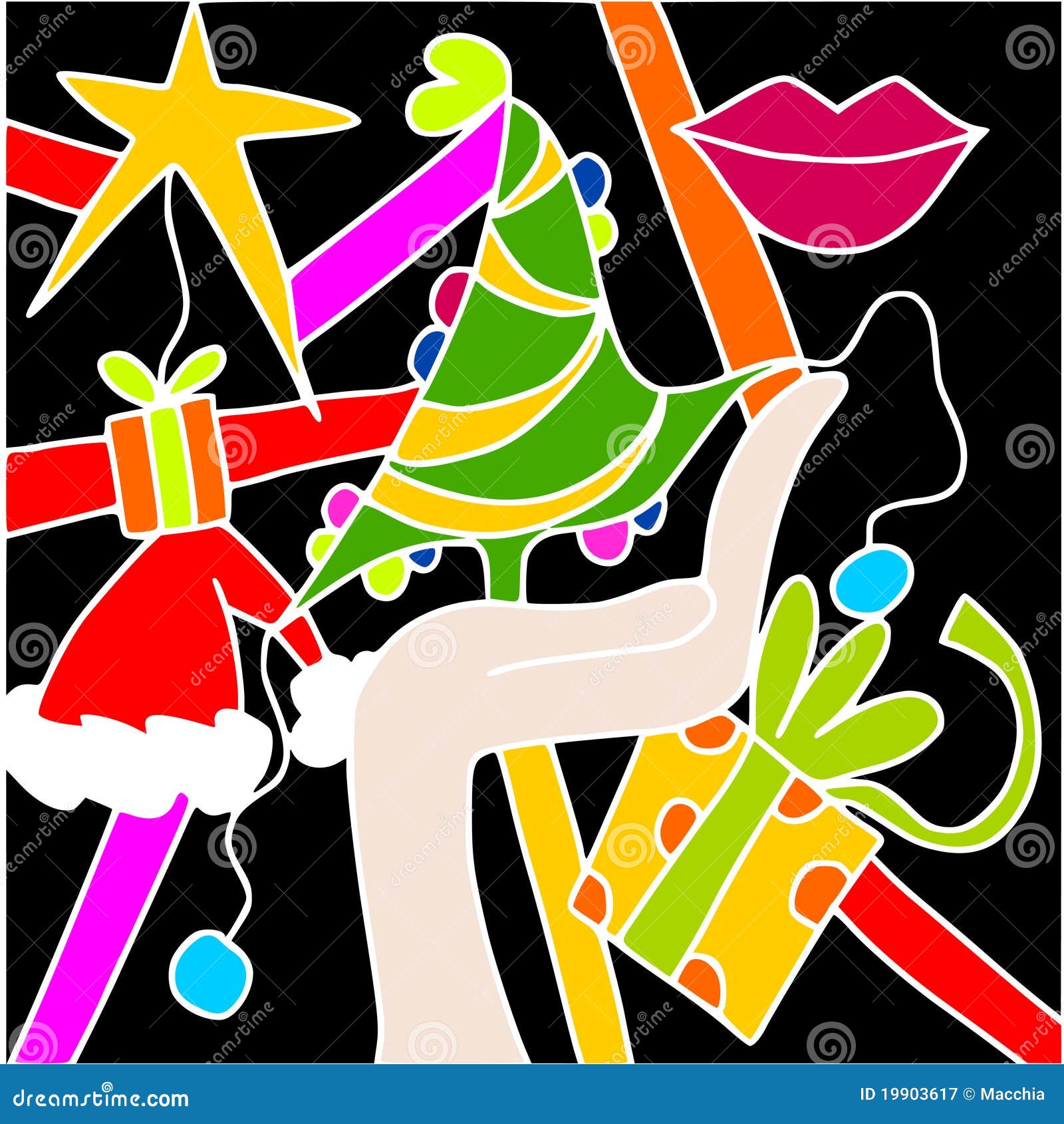 Abstract christmas stock illustration. Illustration of holiday - 19903617
