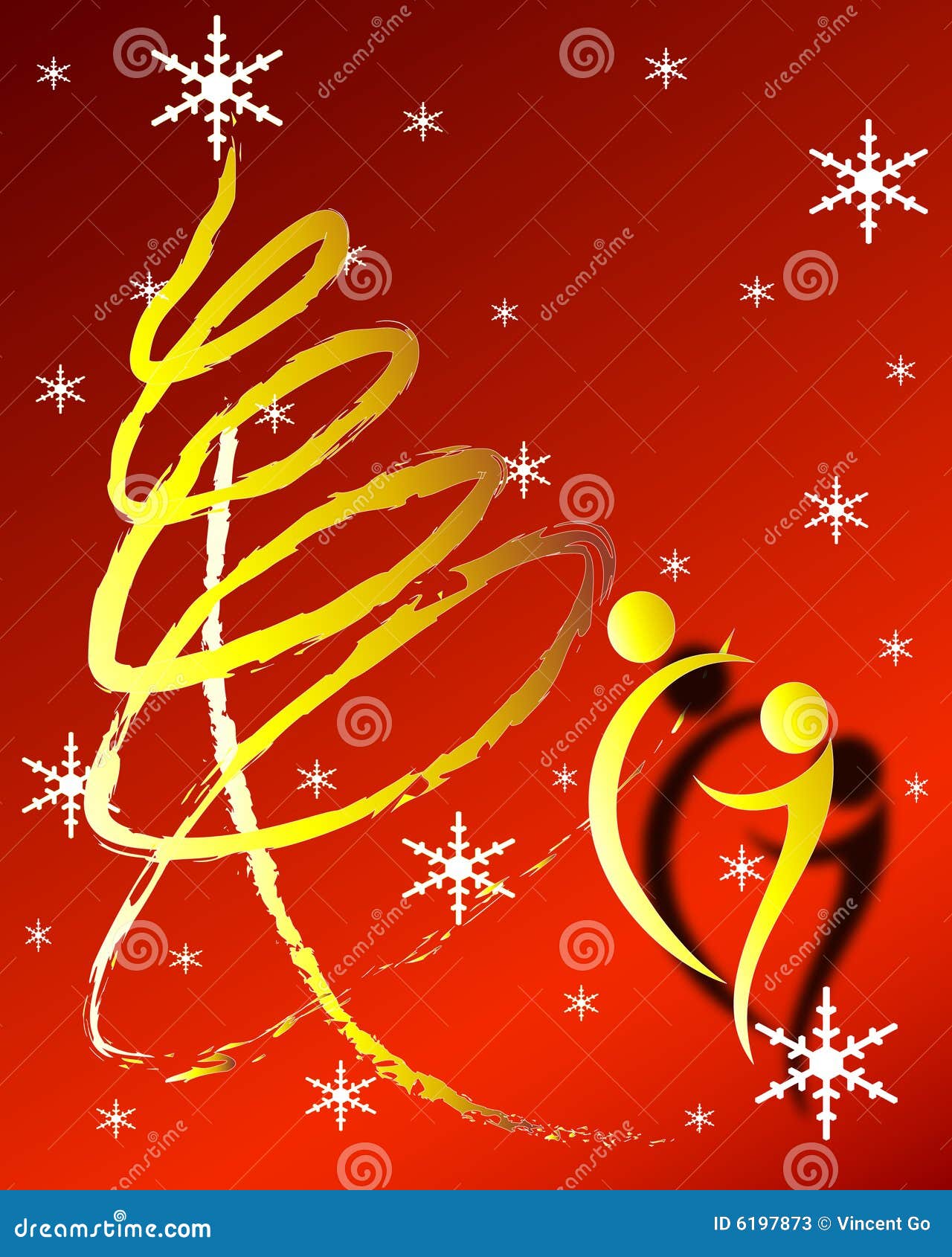Abstract christmas stock vector. Illustration of pattern - 6197873