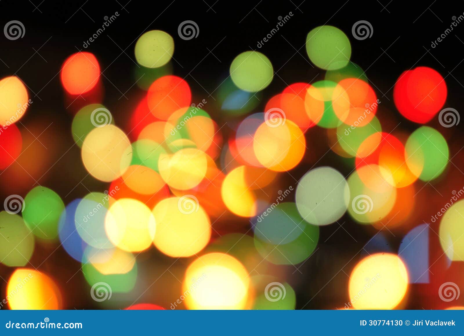 Abstract Christmas Background (color Lights) Stock Photo - Image of ...