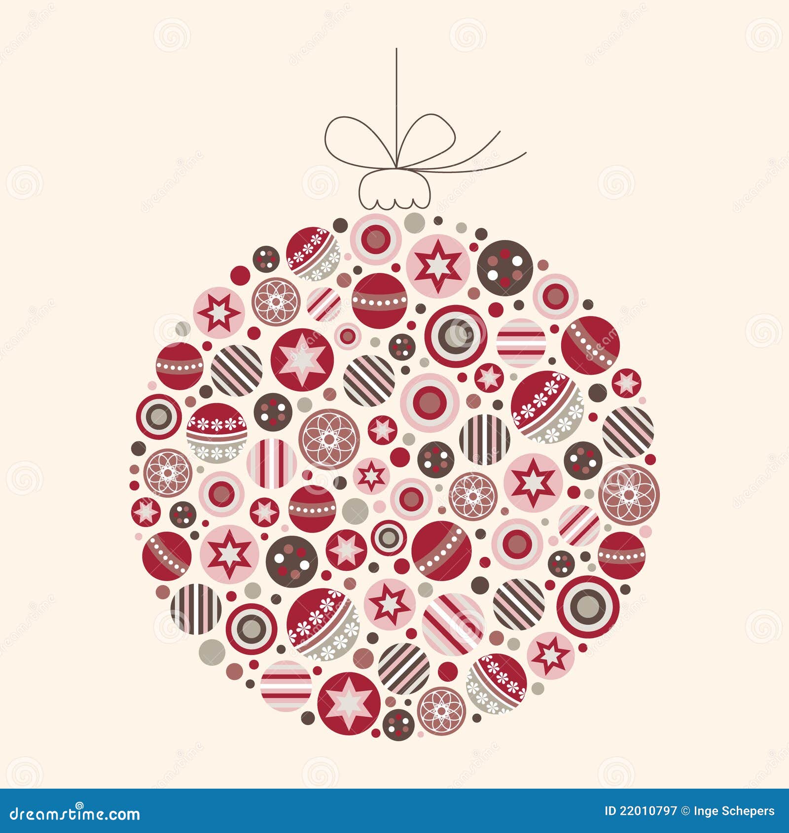 Abstract Christmas Bauble Vector Illustration Stock Vector ...
