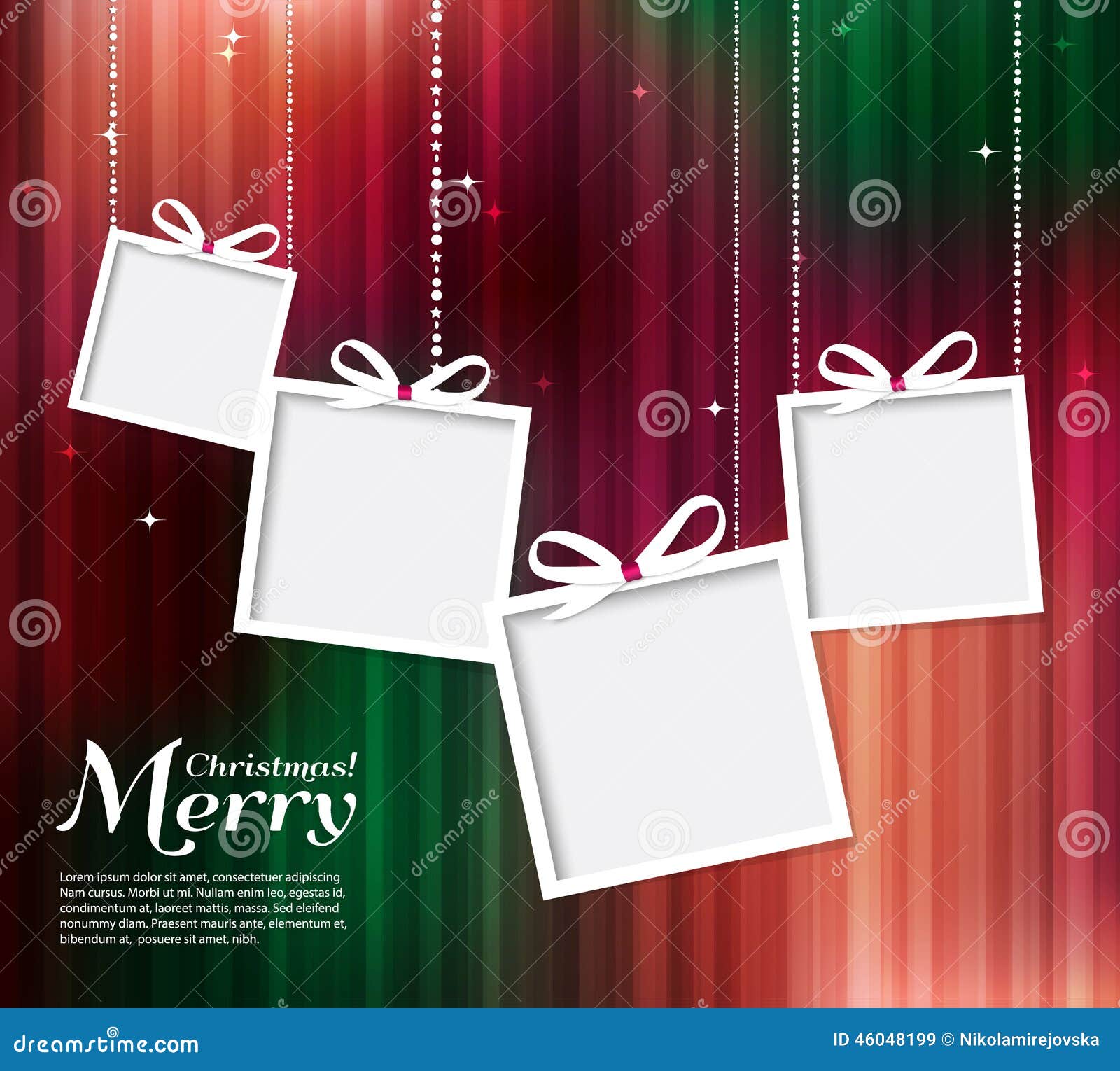 Abstract Christmas Card with Gifts. Stock Vector - Illustration of ...