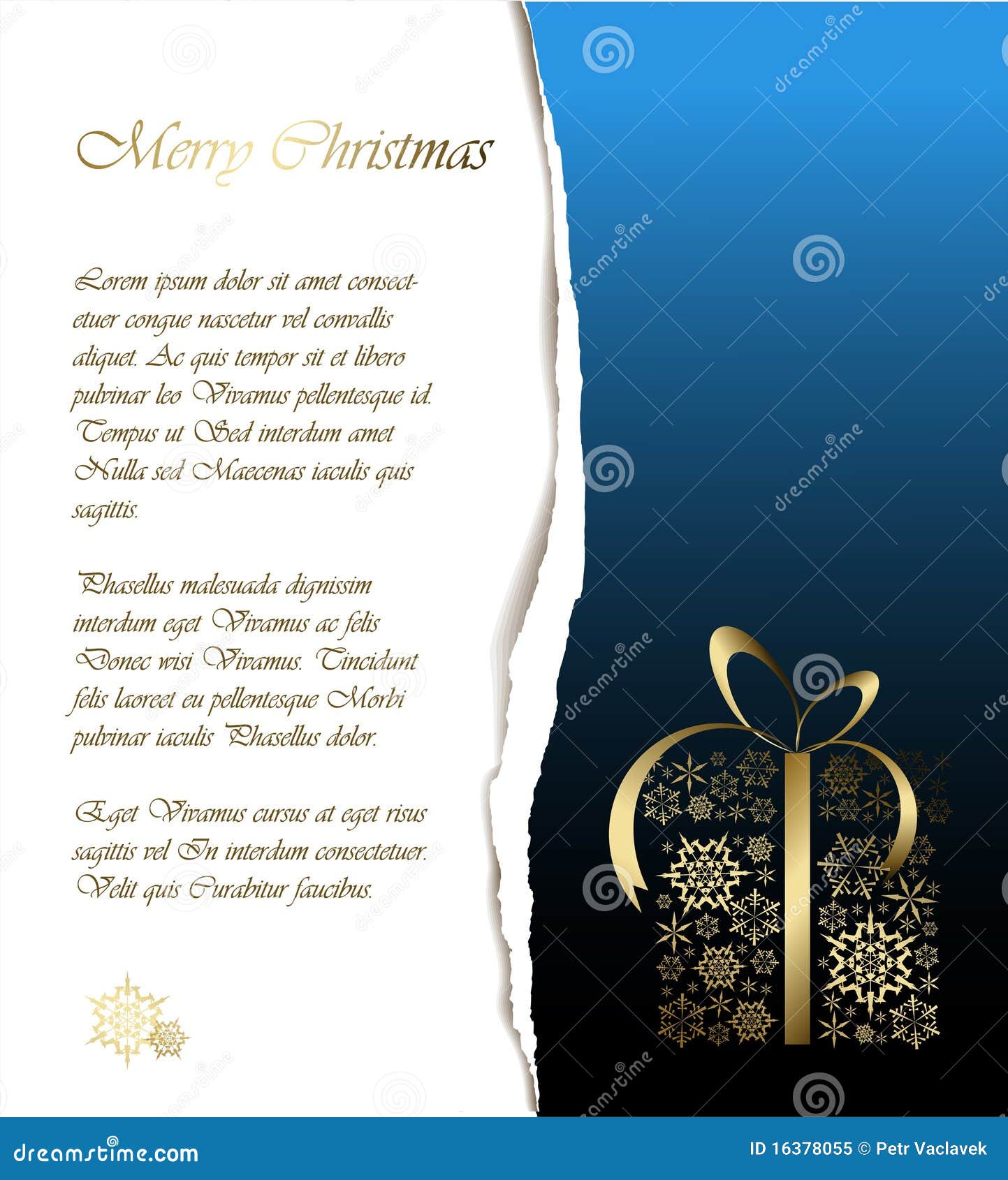 Abstract Christmas Card with Sample Text Stock Illustration ...