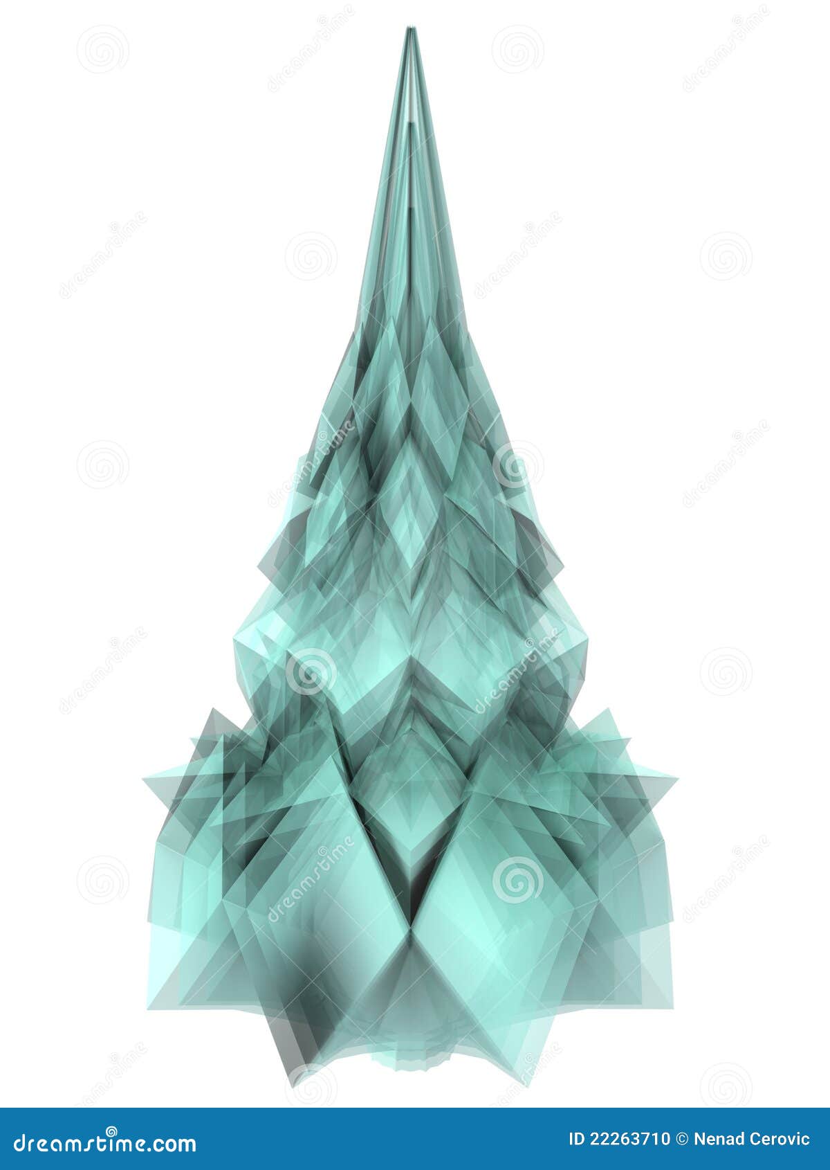 Abstract Christmas Crystal Diamond Tree Stock Photo - Image of nature ...
