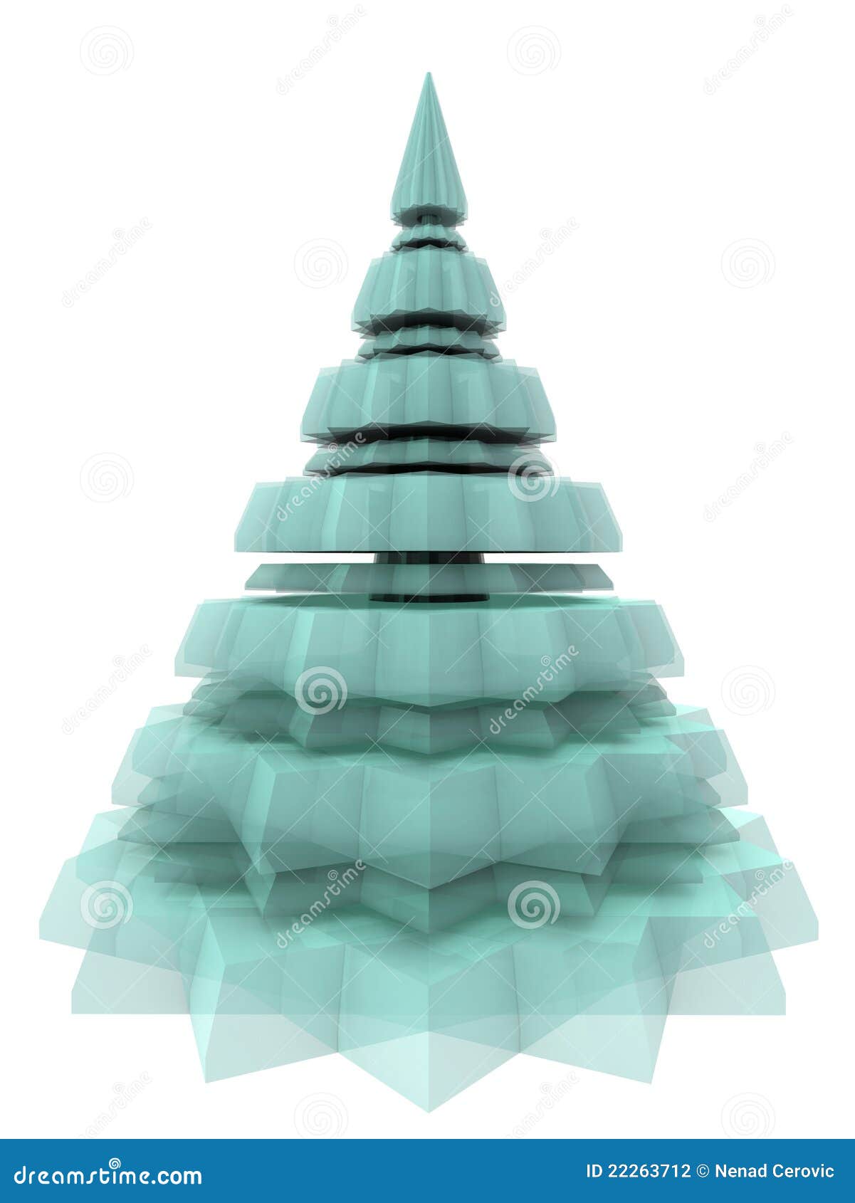 Abstract Christmas Crystal Diamond Tree Stock Photo - Image of fantasy ...