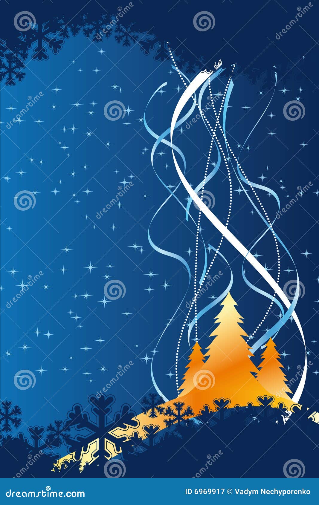 Abstract Christmas Decoration Stock Vector - Illustration of blue ...