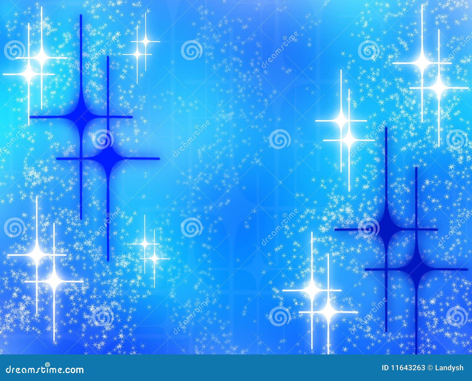 Abstract Christmas Design with White Blue Stars Stock Illustration ...