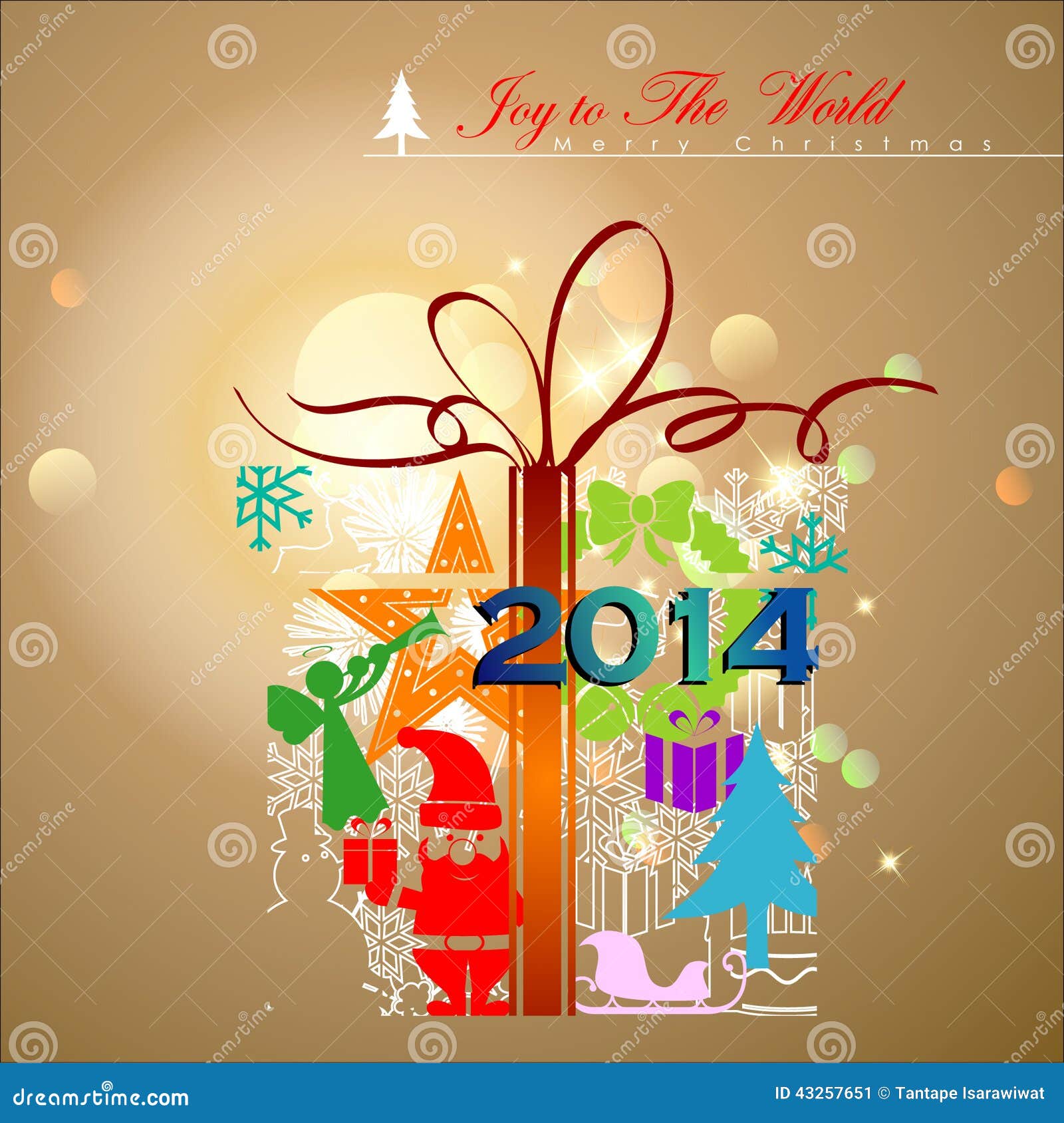 Abstract Christmas Gift. stock vector. Illustration of design - 43257651