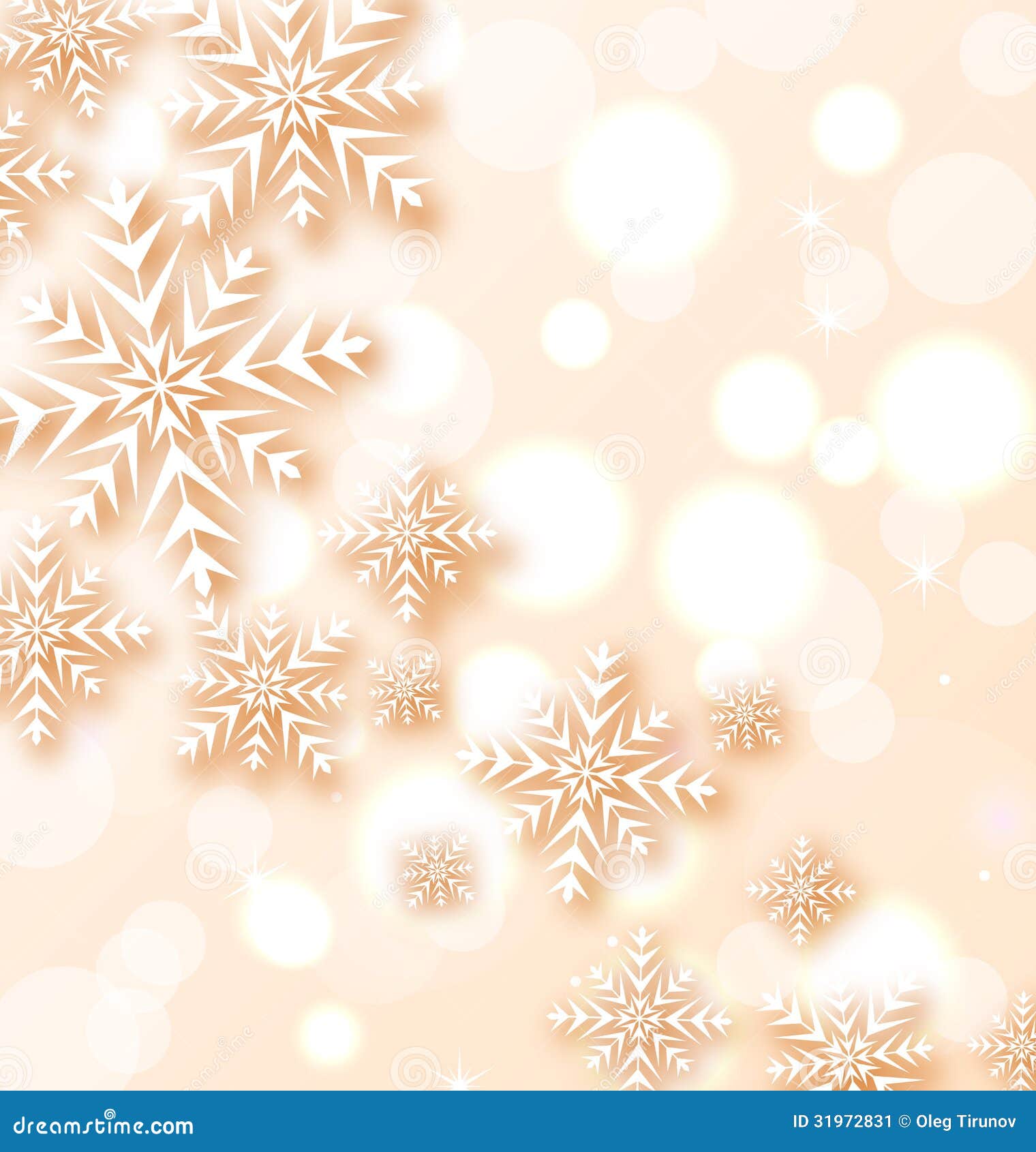 Abstract Christmas Light Background with Snowflake Stock Vector ...