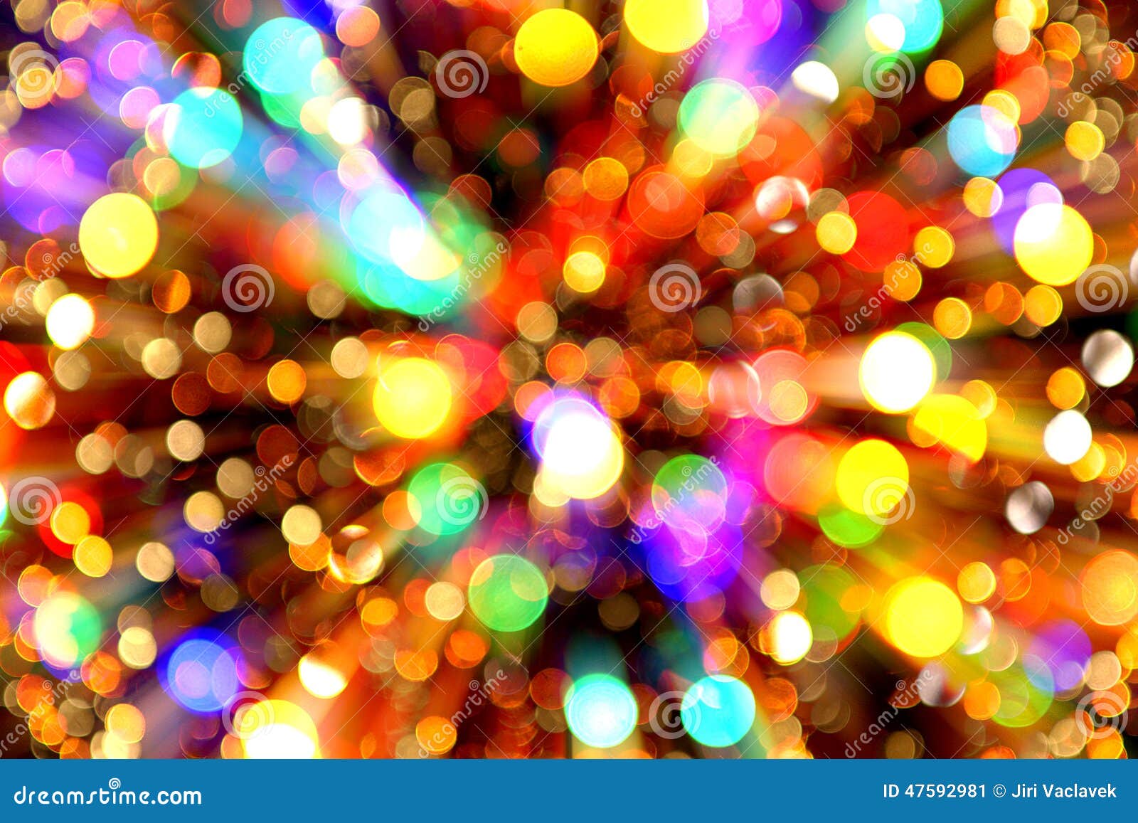 Abstract Christmas Lights Explosion Stock Illustration - Illustration ...