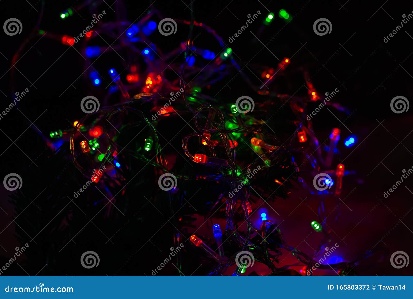 Abstract Christmas lights stock photo. Image of beauty - 165803372