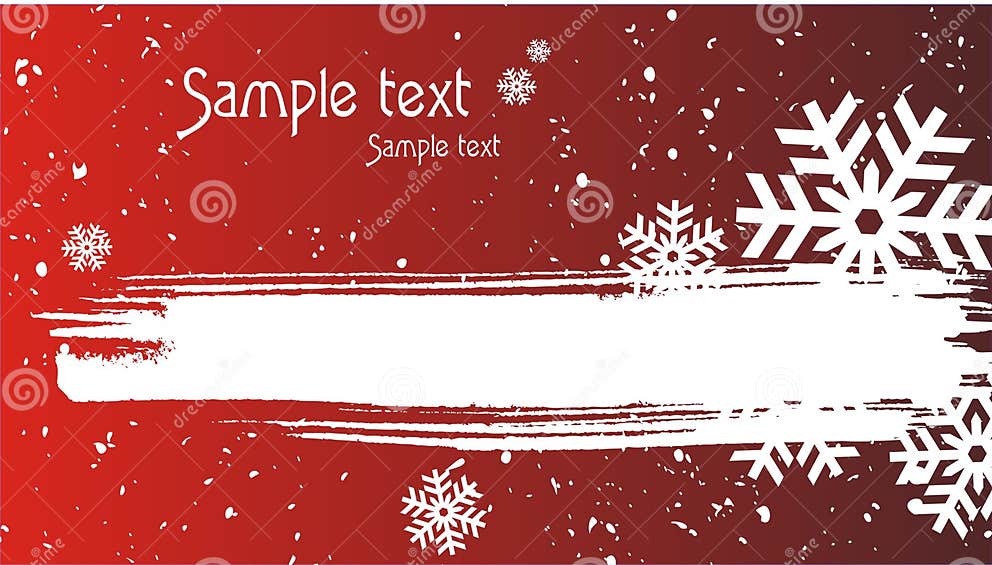 Abstract Christmas Snow on Red Background, Vector Stock Vector ...