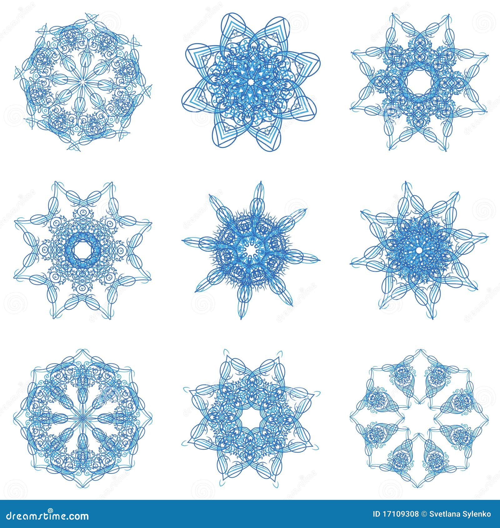 Abstract Christmas Snowflake Stock Vector - Illustration of flowery ...