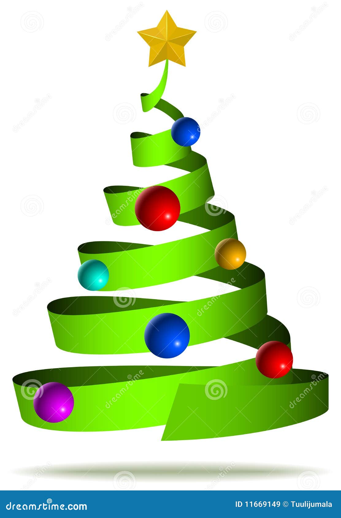 Abstract Christmas tree stock vector. Illustration of silhouette - 11669149