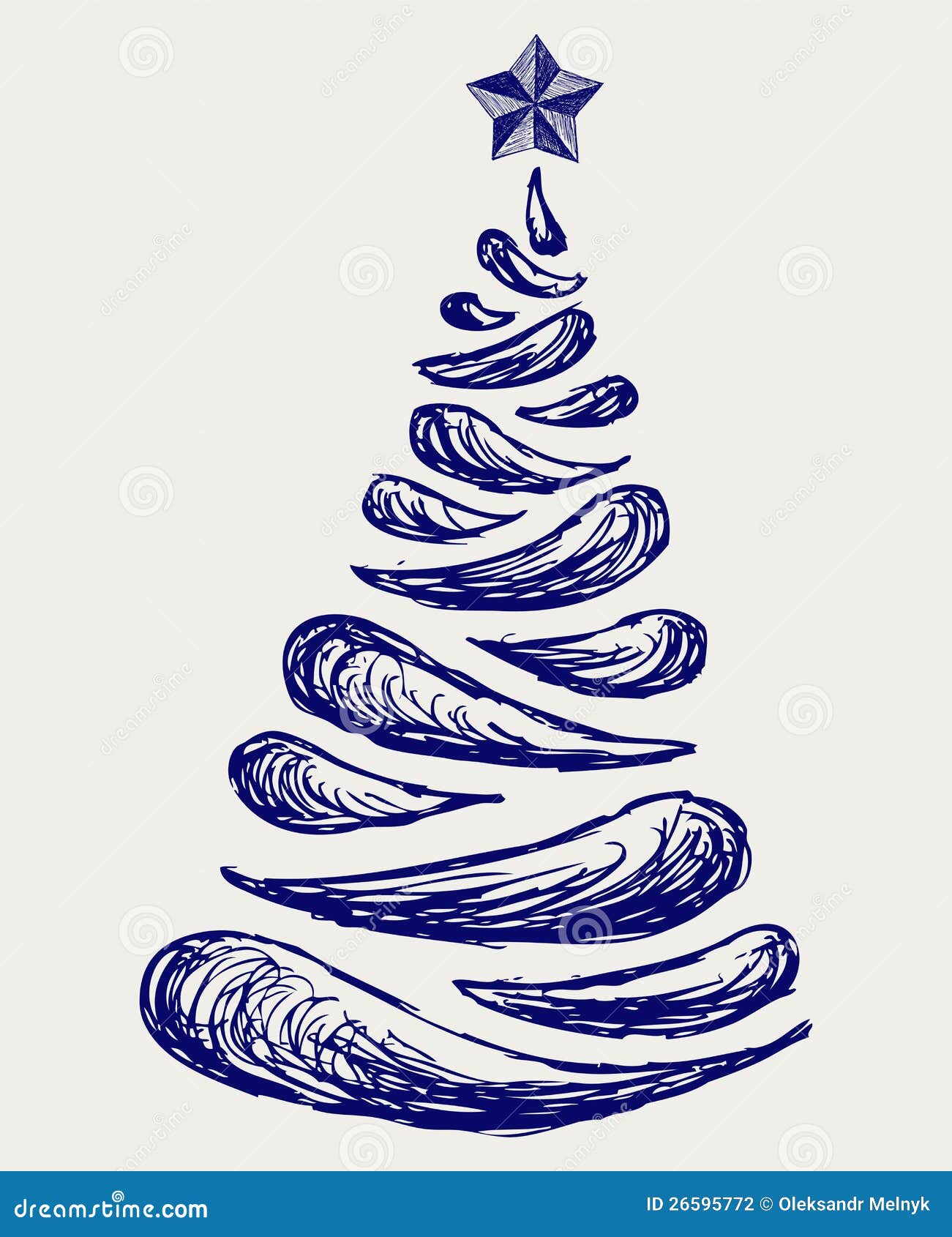 Abstract Christmas tree stock vector. Illustration of cartoon - 26595772