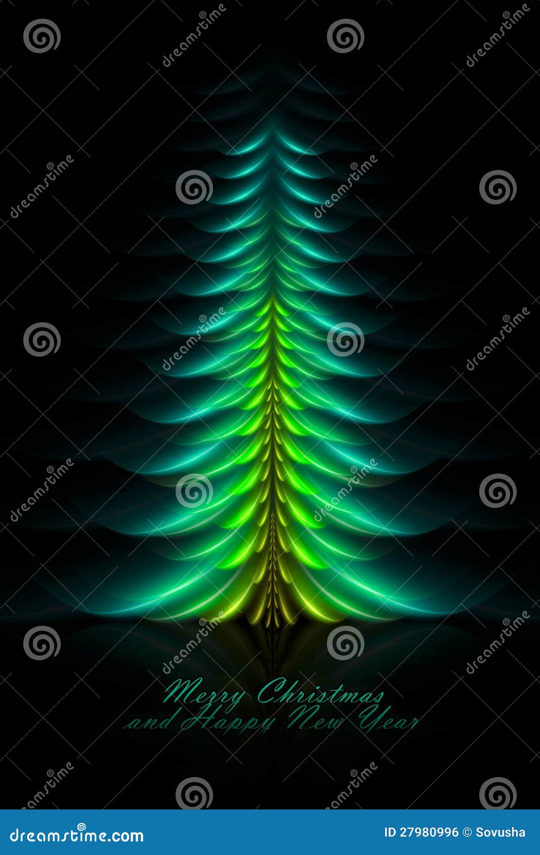 Abstract christmas tree stock illustration. Illustration of party ...