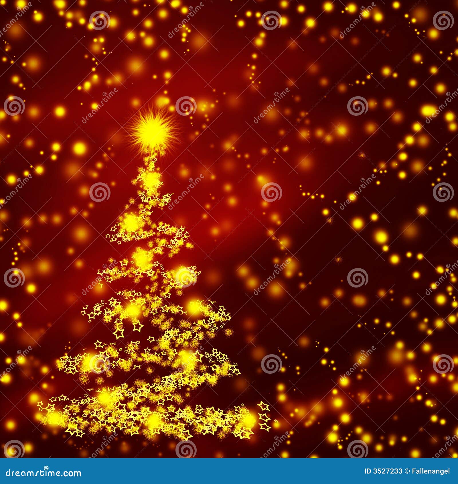 Abstract christmas tree stock illustration. Illustration of stardust ...
