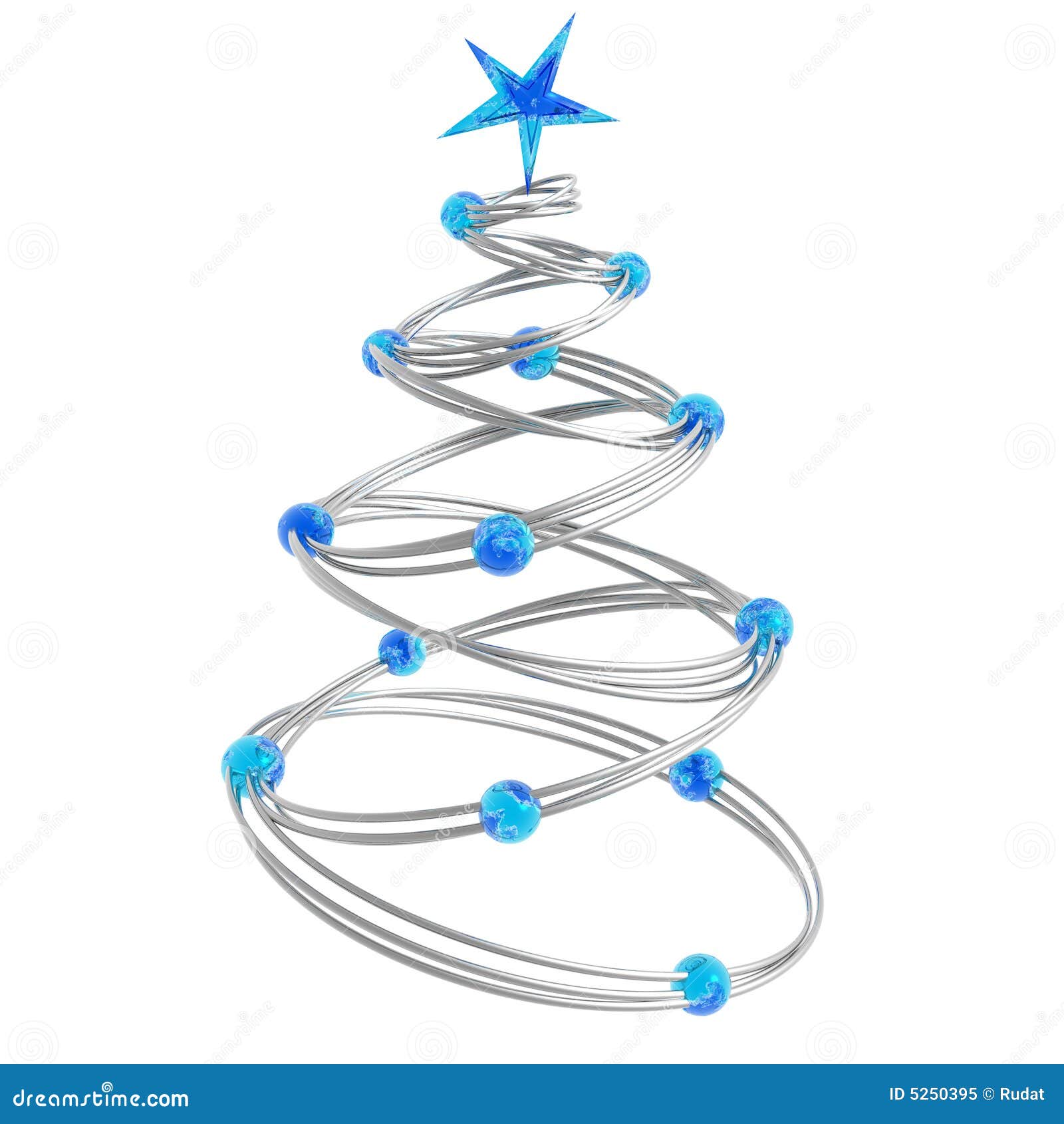 Abstract christmas tree stock illustration. Illustration of style - 5250395