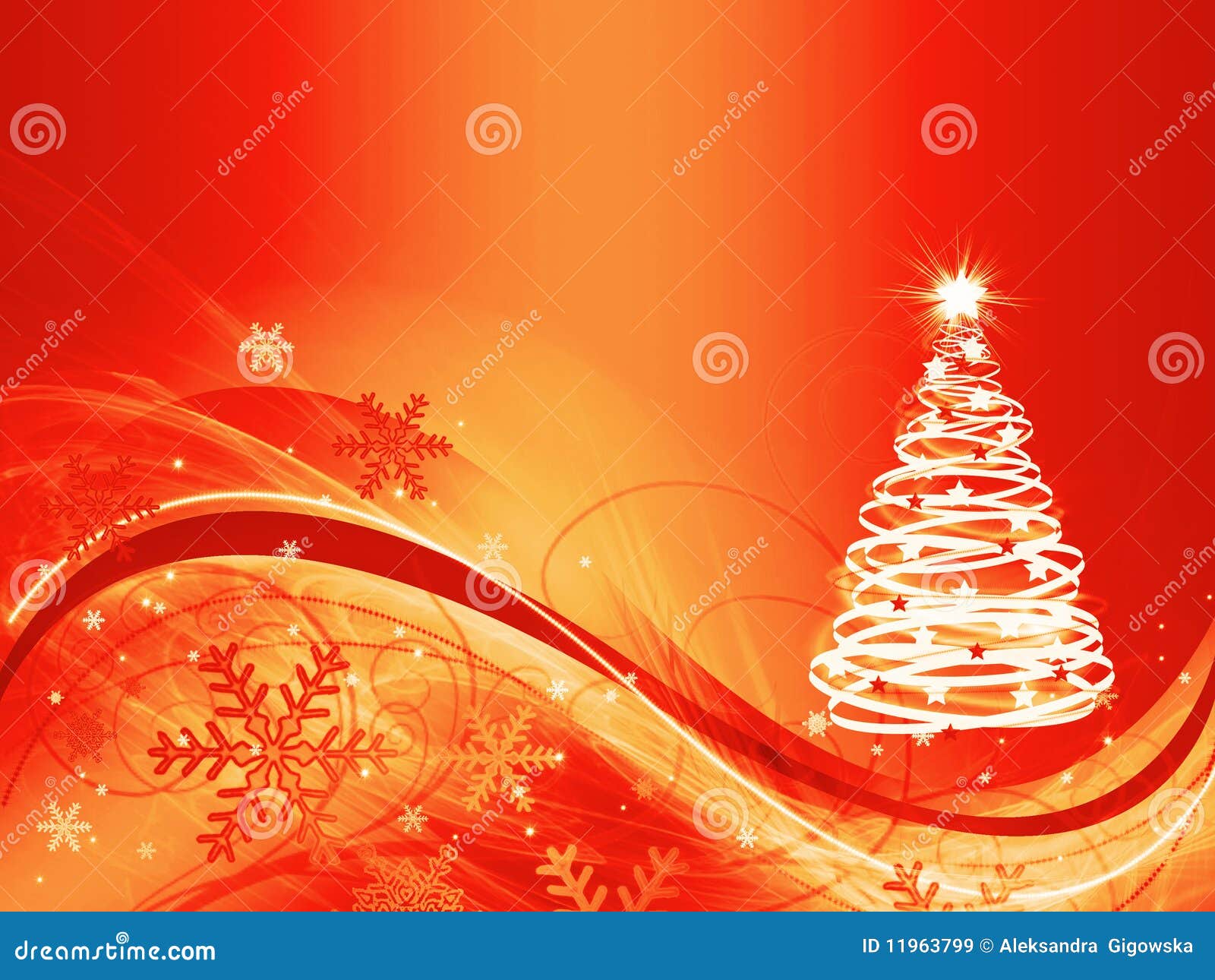Abstract Christmas Tree Background Stock Illustration - Illustration of ...