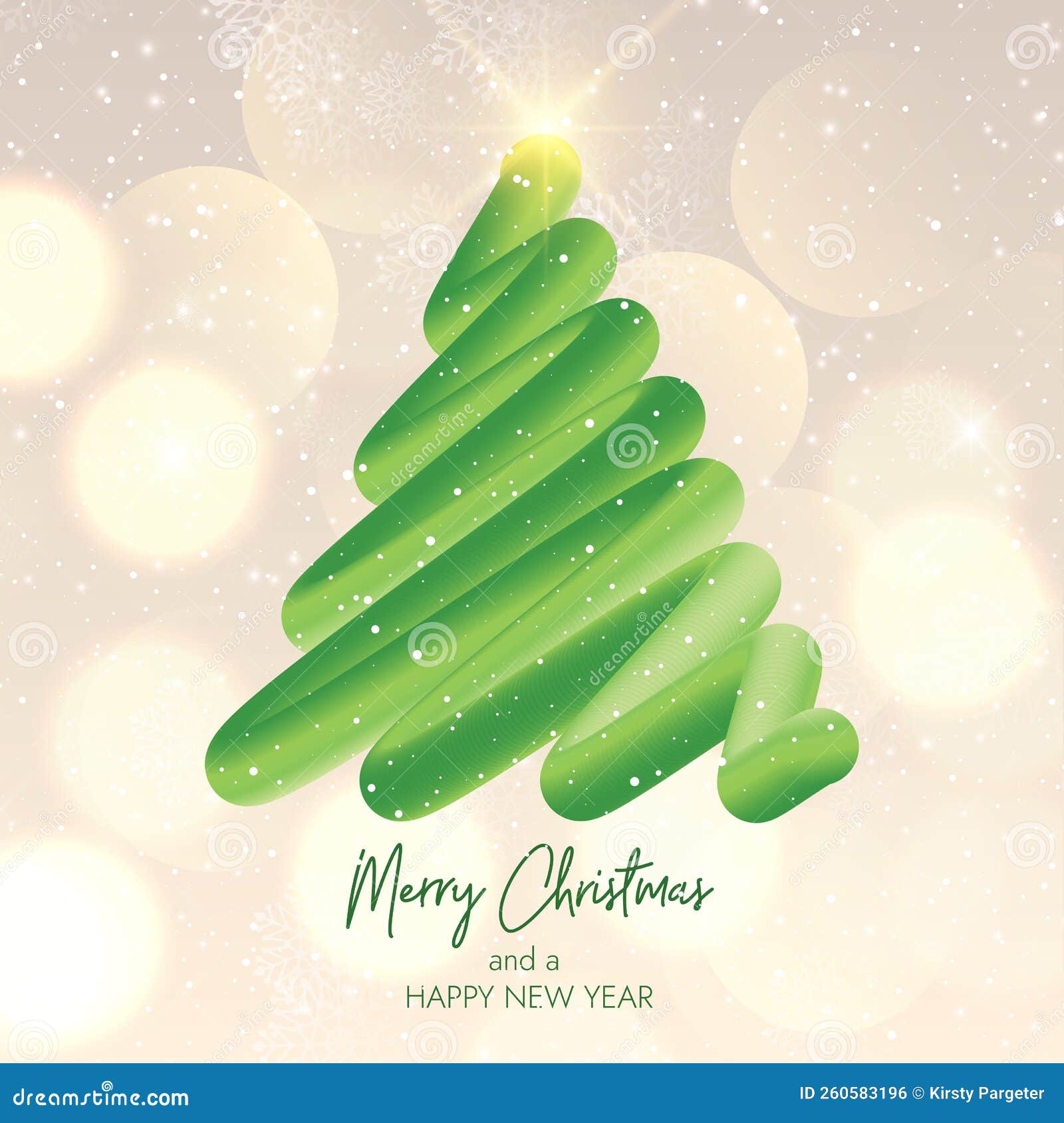 Abstract Christmas Tree Background Stock Vector - Illustration of star ...