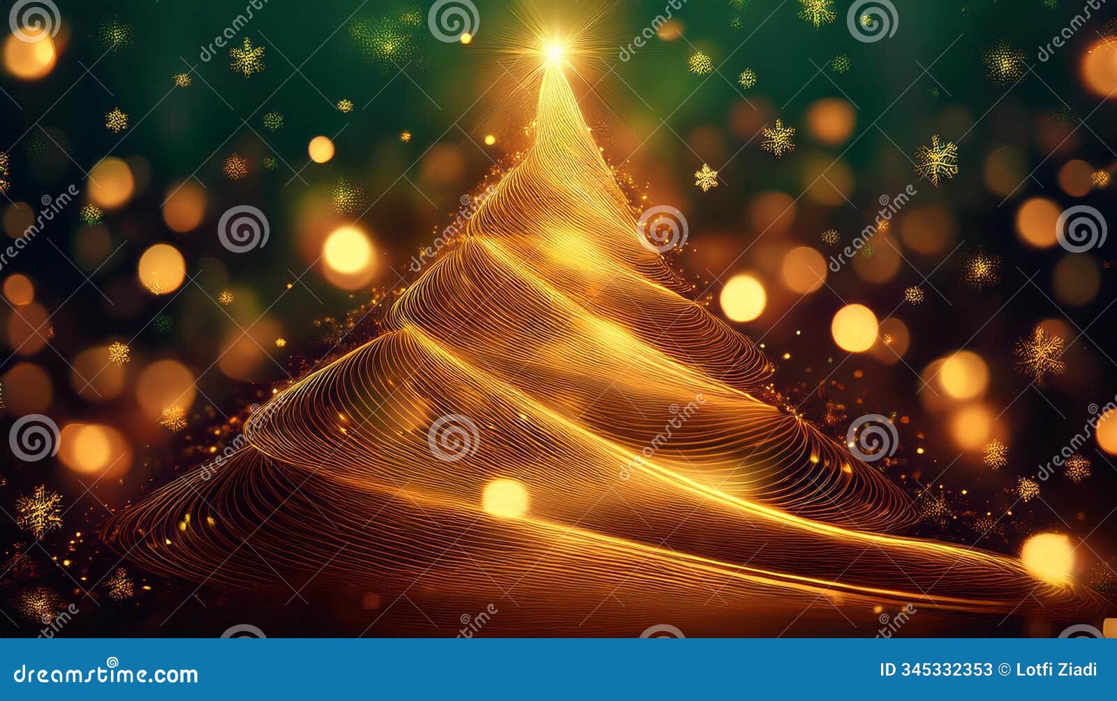 Abstract Christmas Tree Background Header Wallpaper Illustration Stock ...