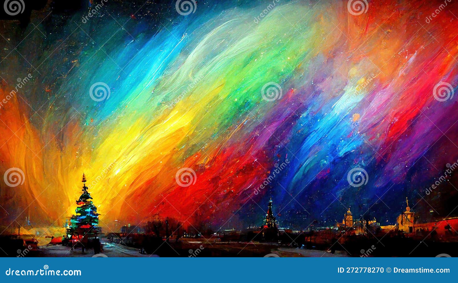 Abstract Christmas Tree Background Header Wallpaper Illustration. Ai ...