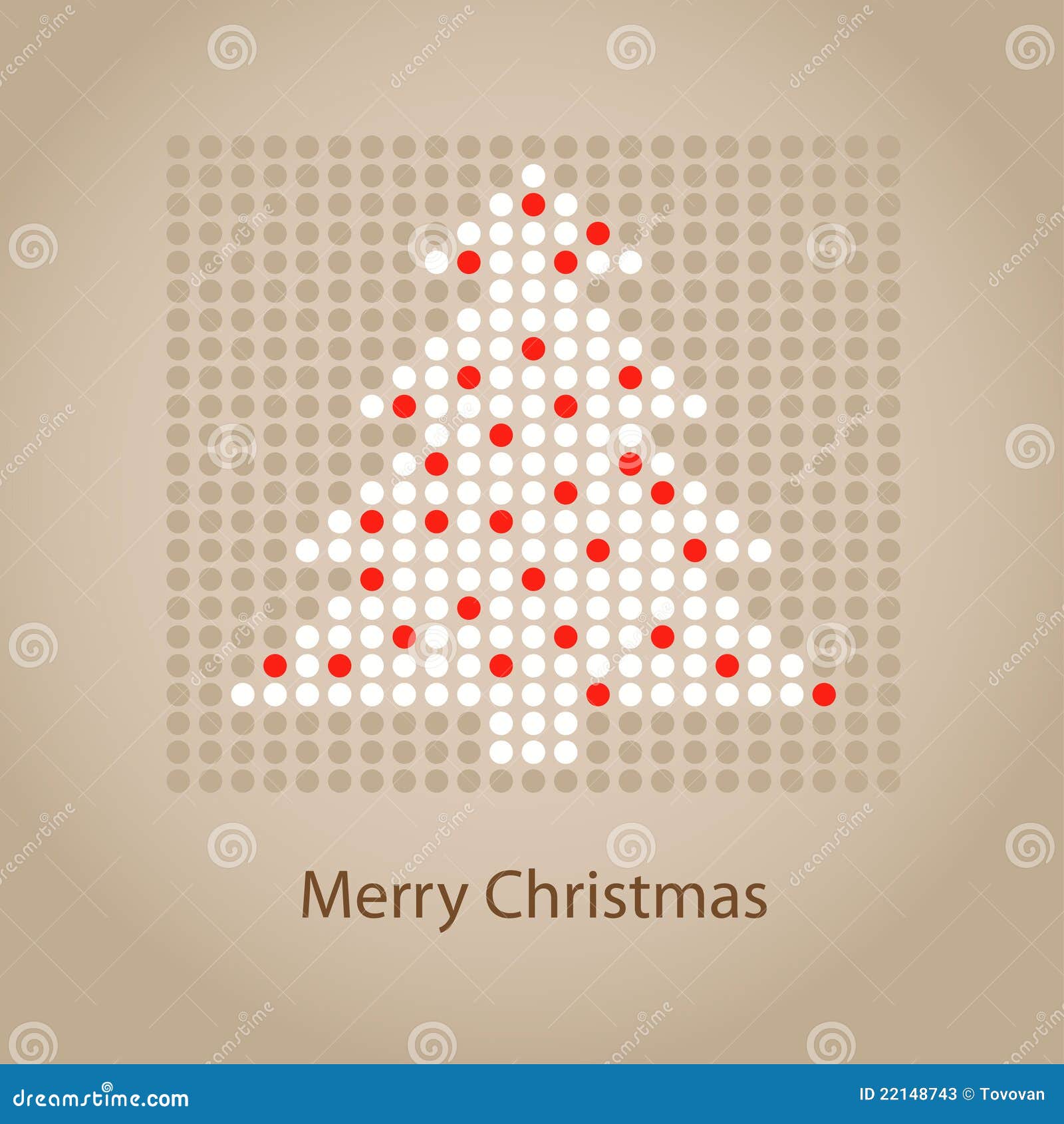 Abstract Christmas Tree Card Stock Vector - Illustration of evergreen ...