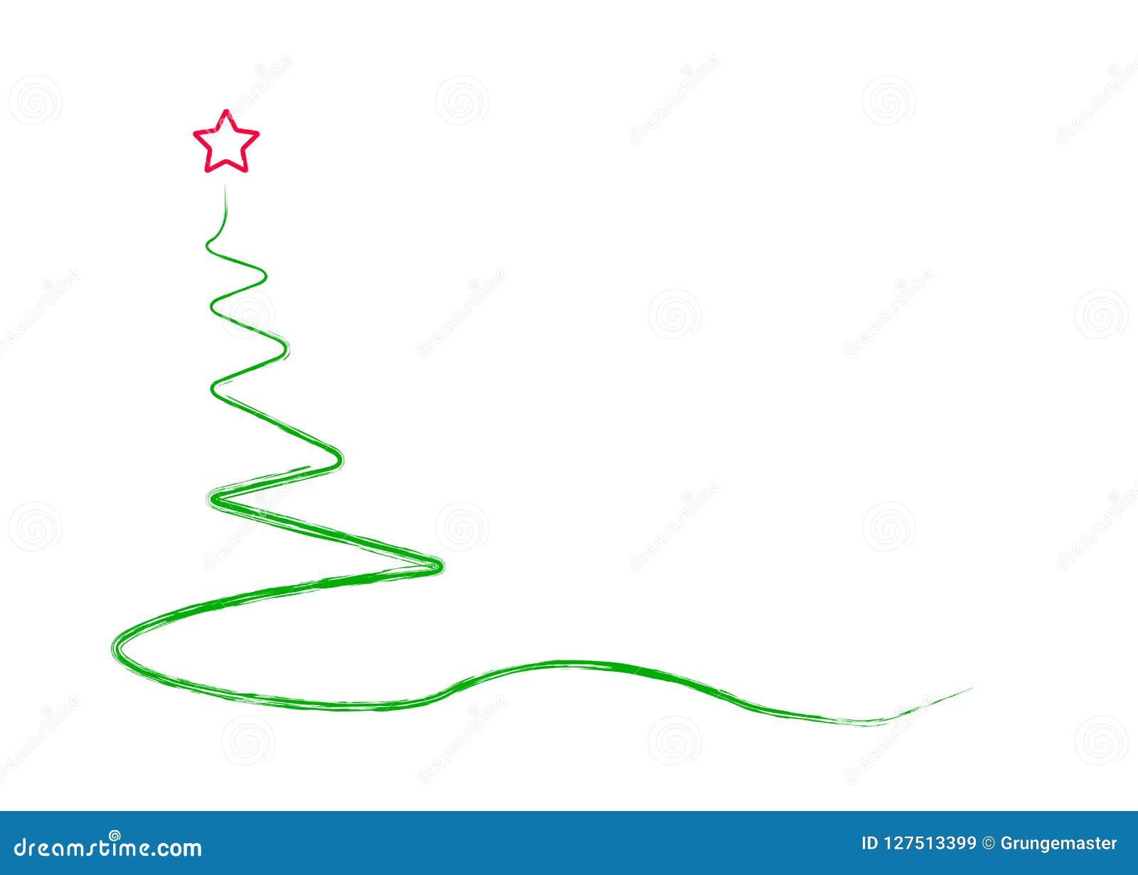 Abstract Christmas Tree, Isolated on White,vector Stock Vector ...