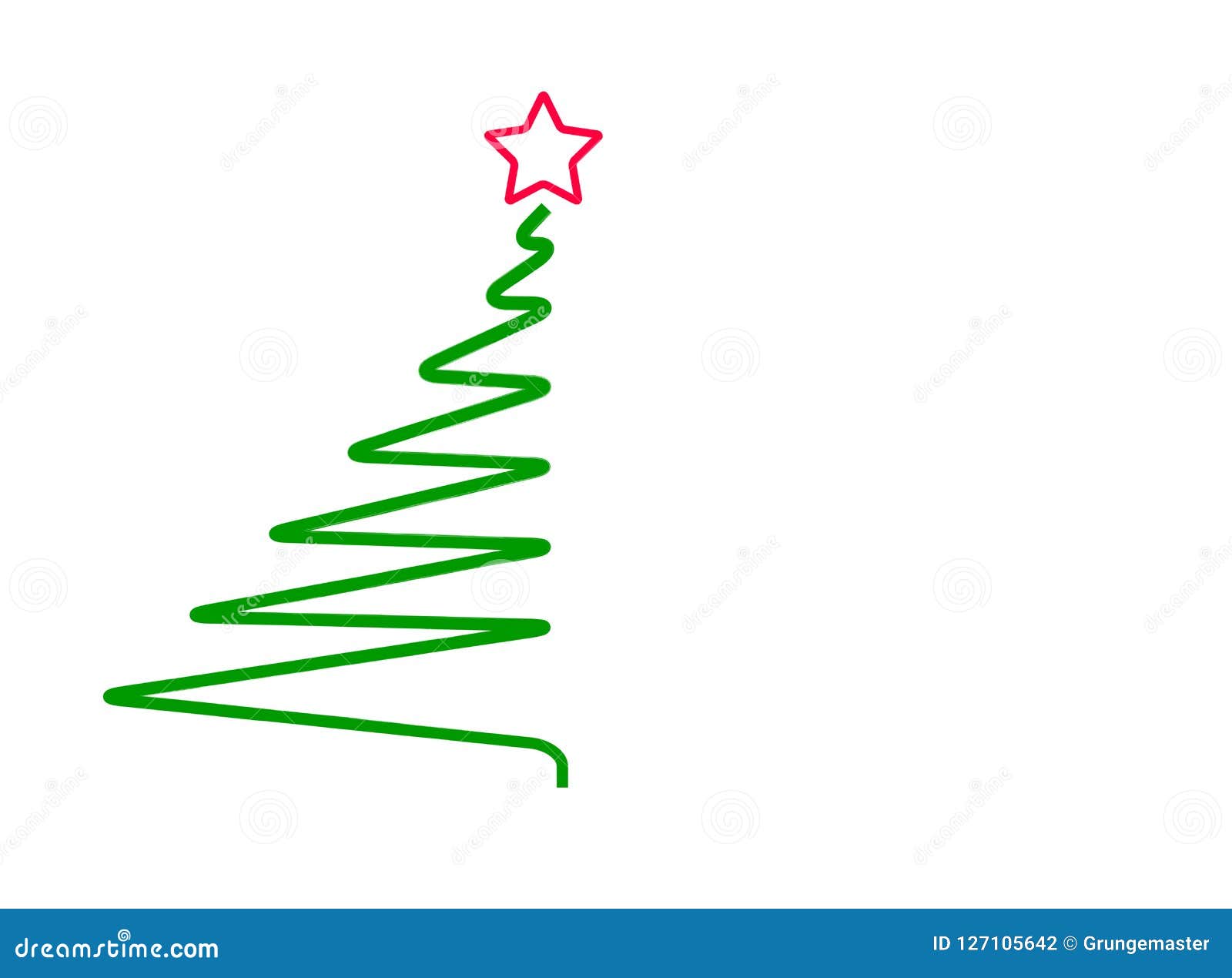 Abstract Christmas Tree, Isolated on White,vector Stock Vector ...