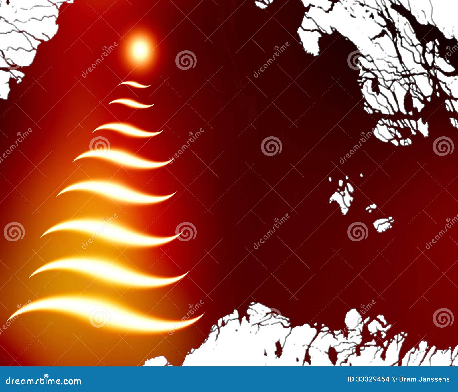 Abstract christmas tree stock illustration. Illustration of bright ...