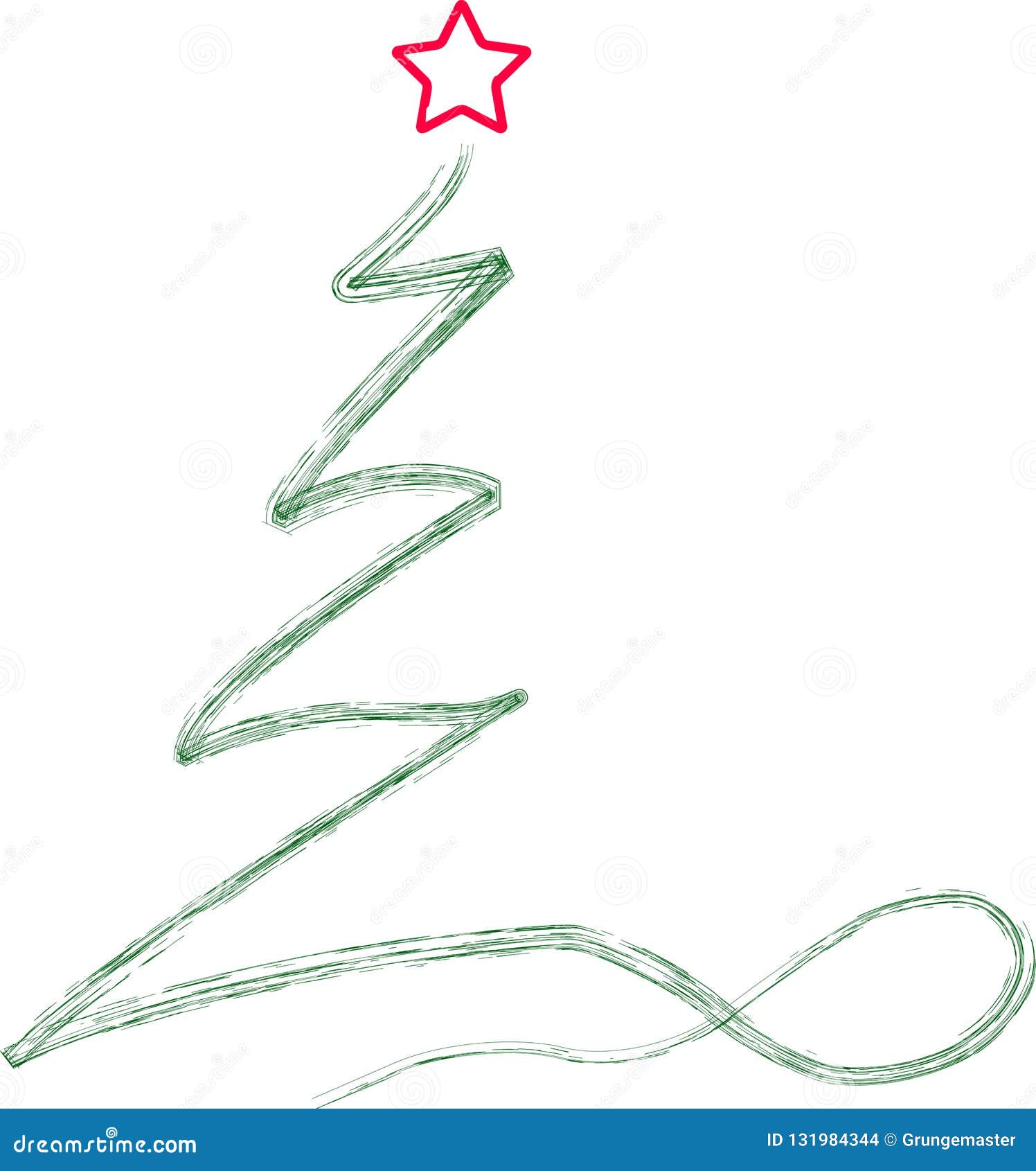 Abstract Christmas Tree, Sign, Symbol, Isolated Stock Vector ...