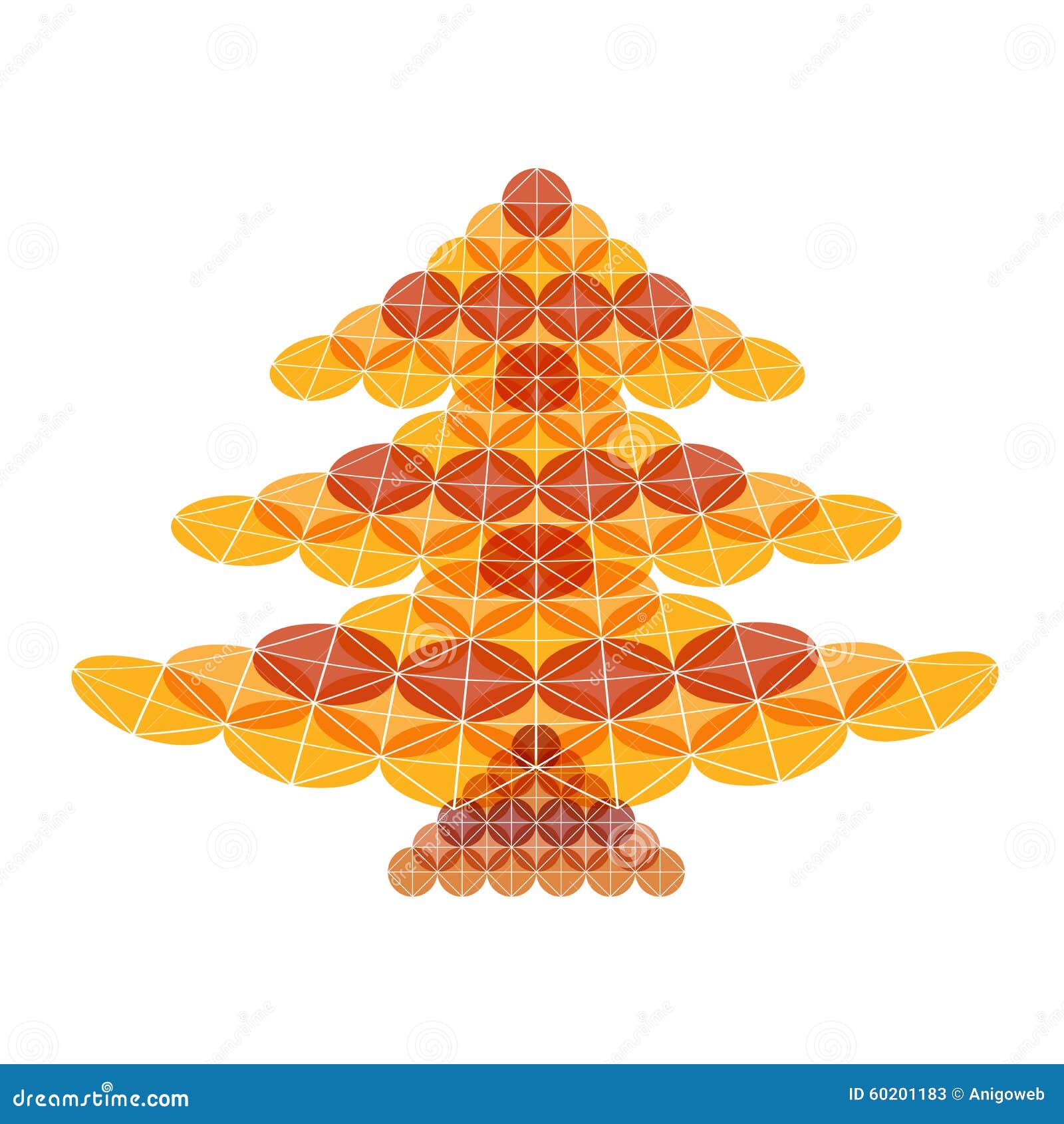 Abstract Christmas tree stock vector. Illustration of design - 60201183