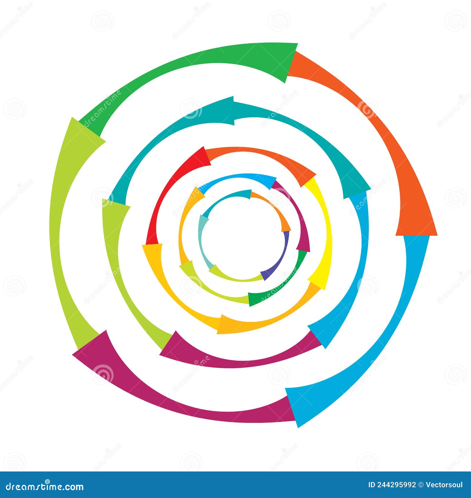 Abstract Cicular Geometric Circle Vector Design Element Stock Vector ...