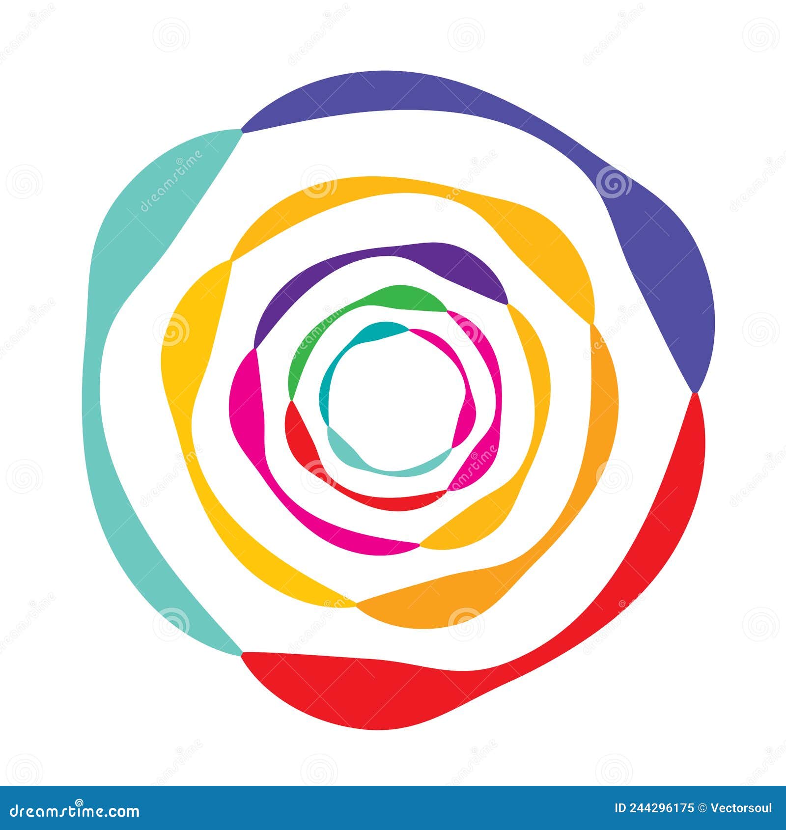 Abstract Cicular Geometric Circle Vector Design Element Stock Vector ...