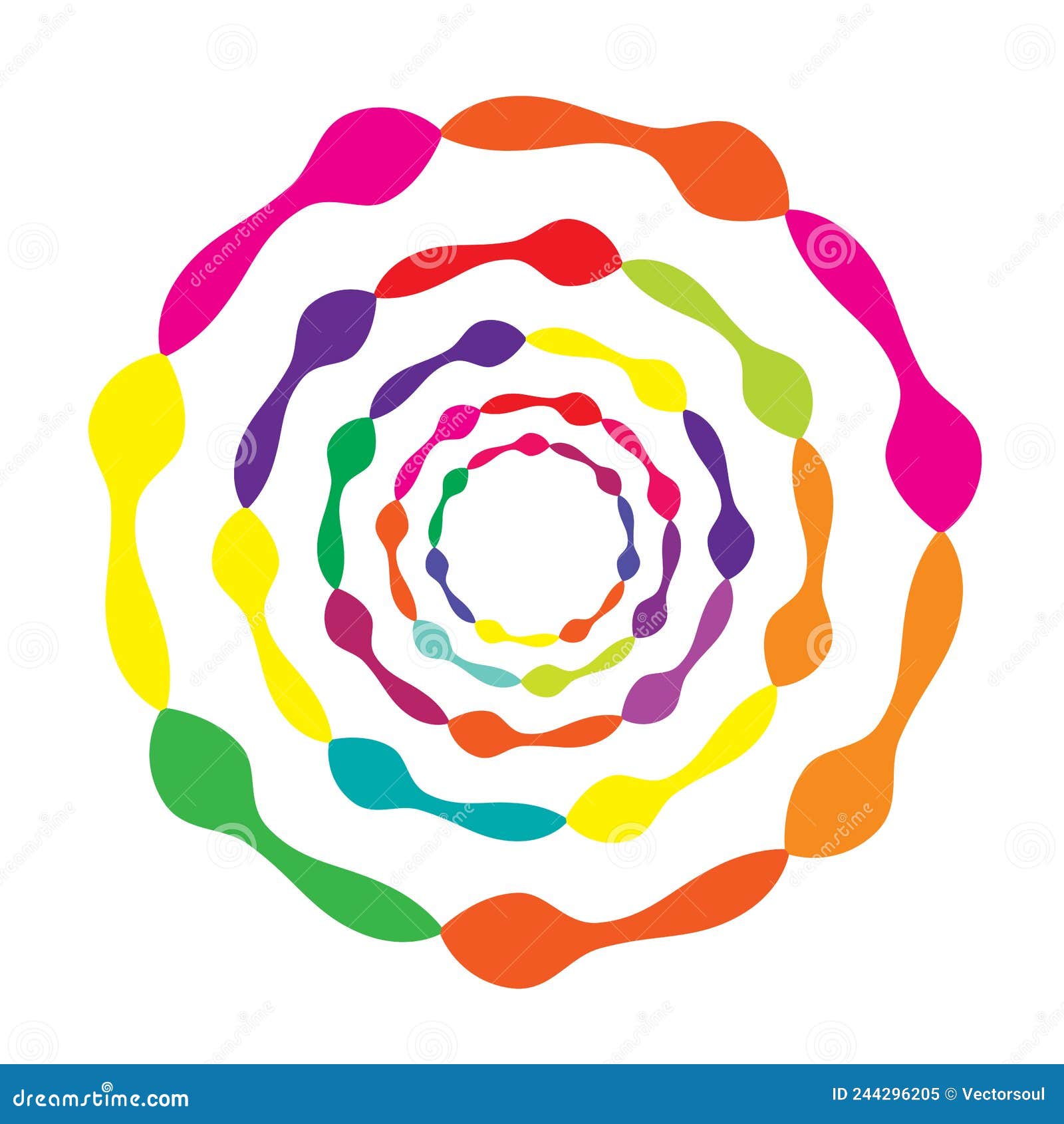 Abstract Cicular Geometric Circle Vector Design Element Stock Vector ...