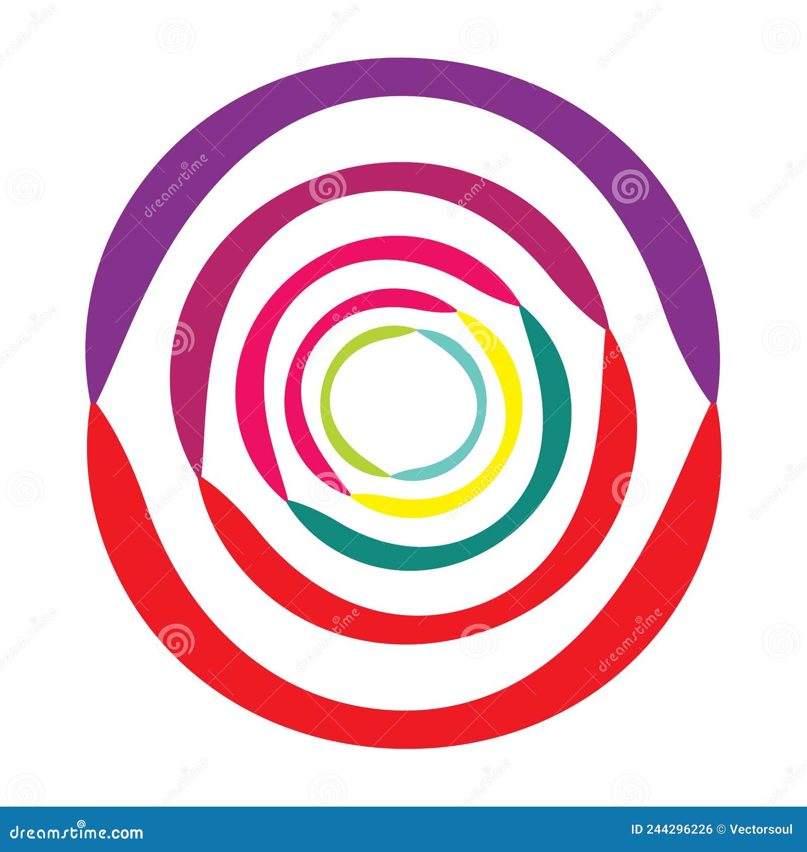 Abstract Cicular Geometric Circle Vector Design Element Stock Vector ...