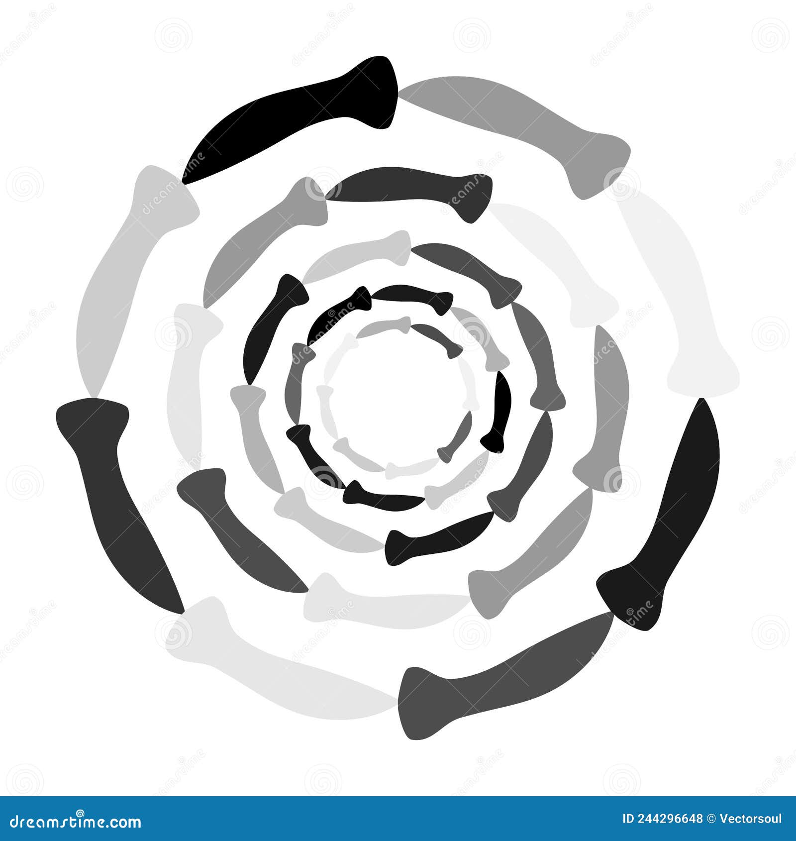 Abstract Cicular Geometric Circle Vector Design Element Stock Vector ...
