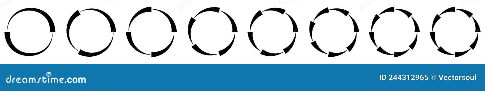 Abstract Cicular Geometric Circle Vector Design Element Stock Vector ...