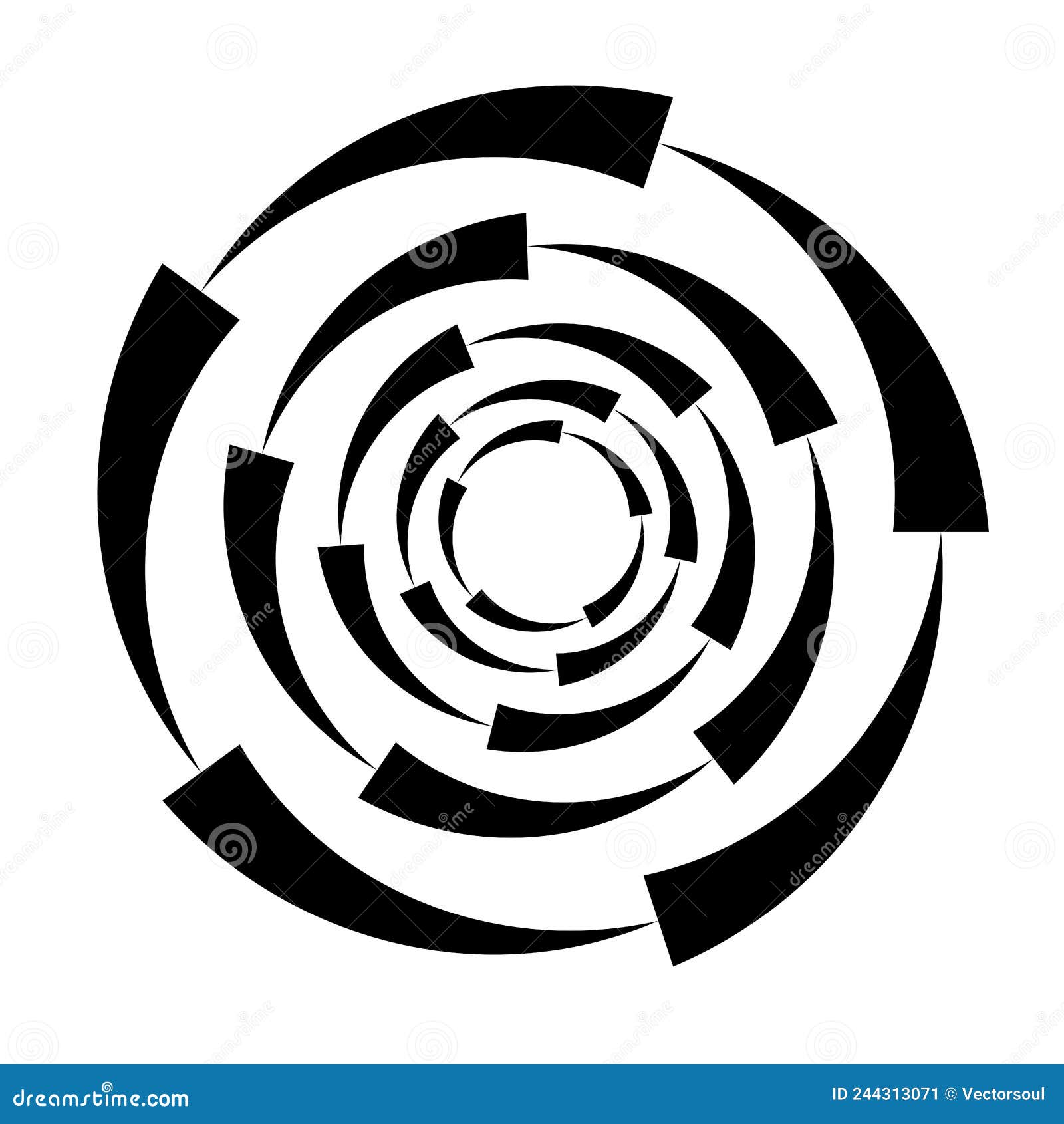 Abstract Cicular Geometric Circle Vector Design Element Stock Vector ...