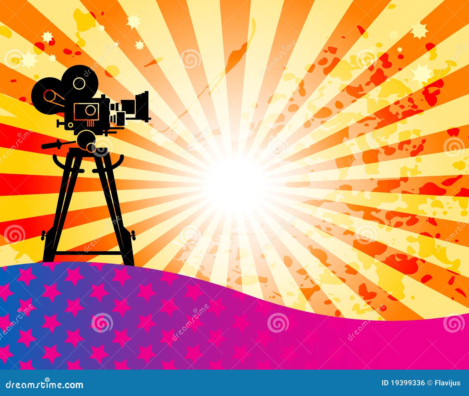 Abstract cinema background stock vector. Illustration of camera - 19399336