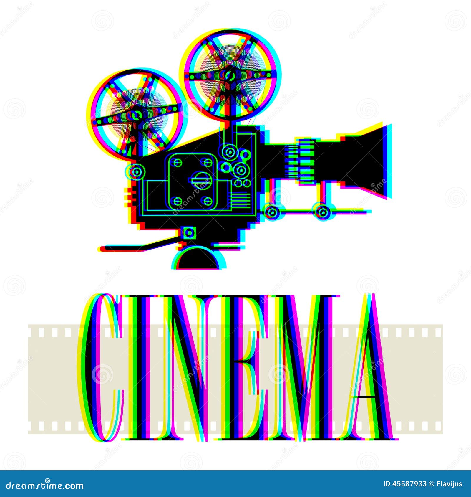 Abstract cinema background stock vector. Illustration of cinematography ...