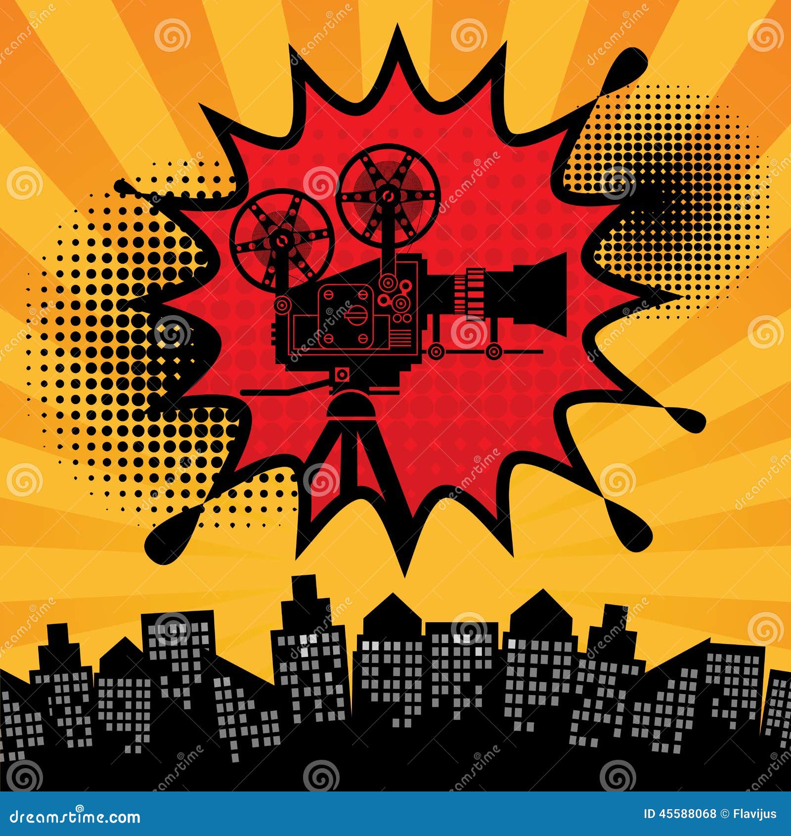 Abstract cinema background stock illustration. Illustration of modern ...