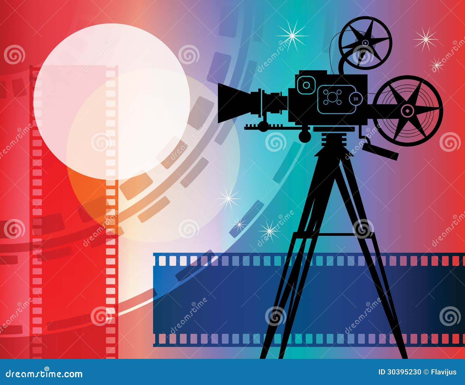 Abstract cinema background stock vector. Illustration of graphic - 30395230