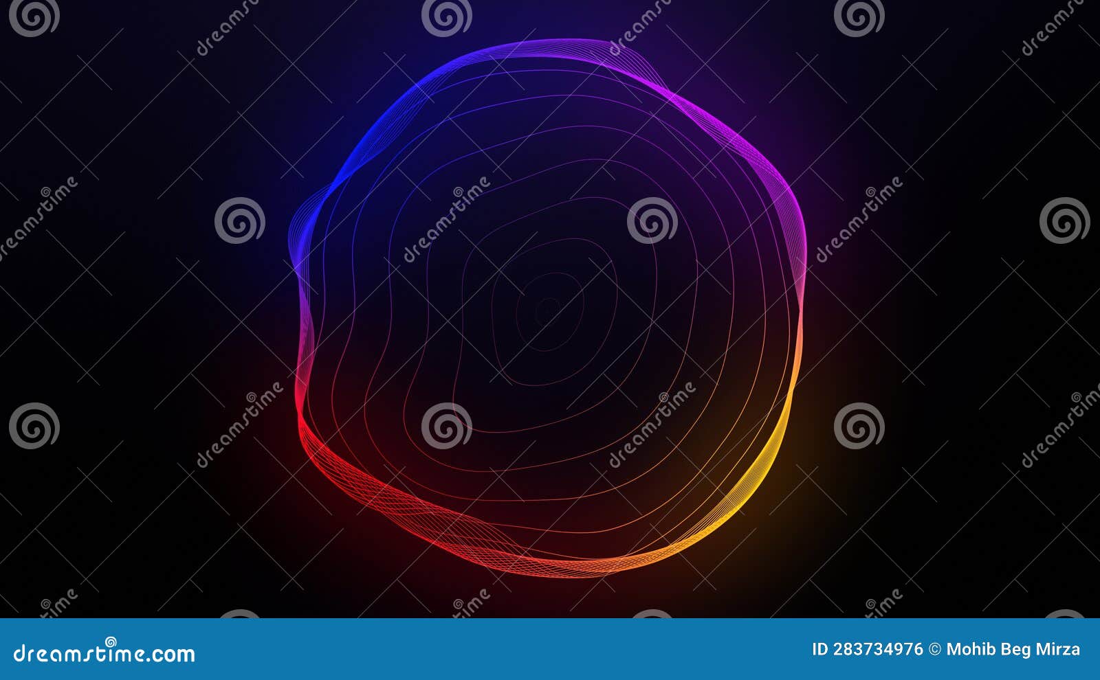 Abstract Circle Animation with Geometric Ripple Effect for Intro and ...